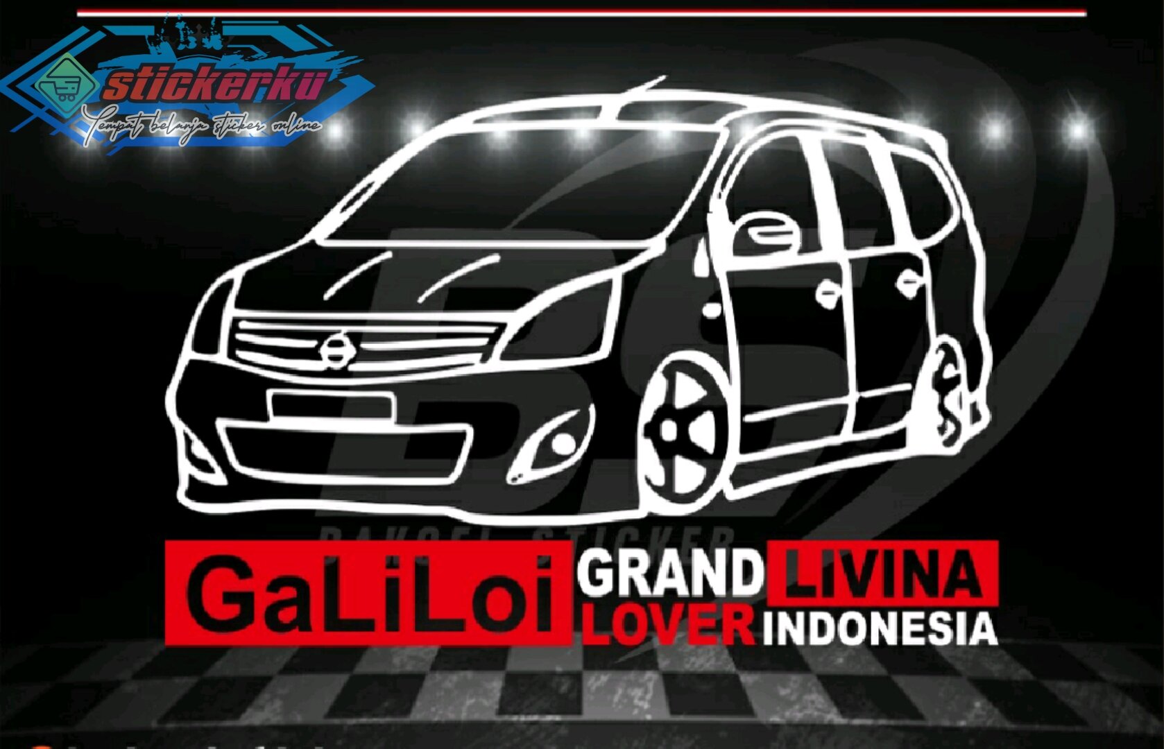 STIKER GALILOI GRAND LIVINA INDONESIA UK 25 CM | Lazada Indonesia