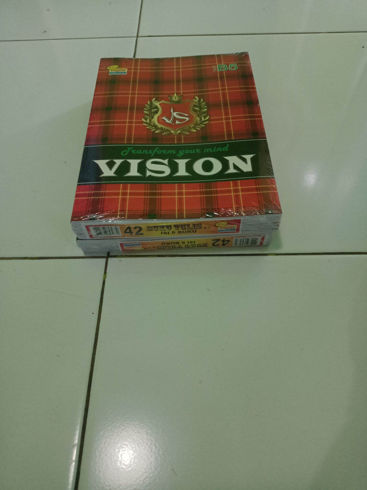 BUKU TULIS VISION ISI 42 LEMBAR//1 PAK ISI 6 BUKU//UKURAN BUKU PANJANG ...