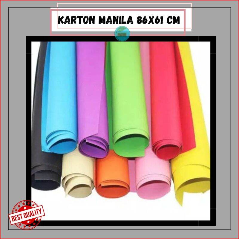 Karton Manila 10 Lembar (Ukuran 61x86) / Kertas Karton Manila | Lazada ...