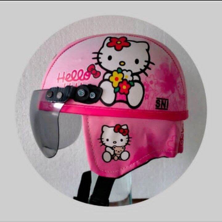 HELM ANAK ANAK RETRO KAREKTER LUCU/AKSESORIS HELM/HELEM KAREKTER/HELM ...