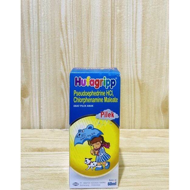 HUFAGRIP SIRUP 60ML OBAT FLU BATUK PILEK DEMAM ANAK HUFA | Lazada Indonesia