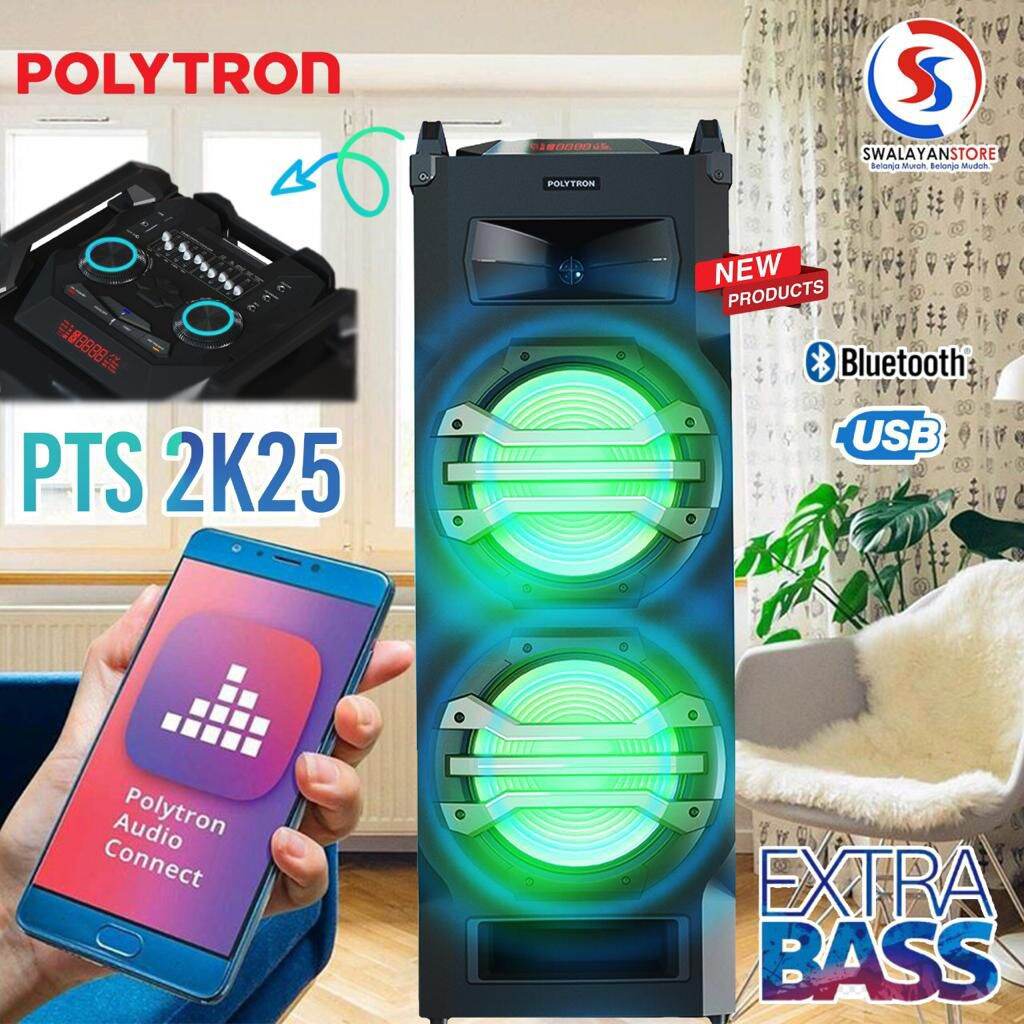 POLYTRON PORTABLE SPEAKER PTS2K25 PTS 2K25 Bluetooth | Lazada Indonesia