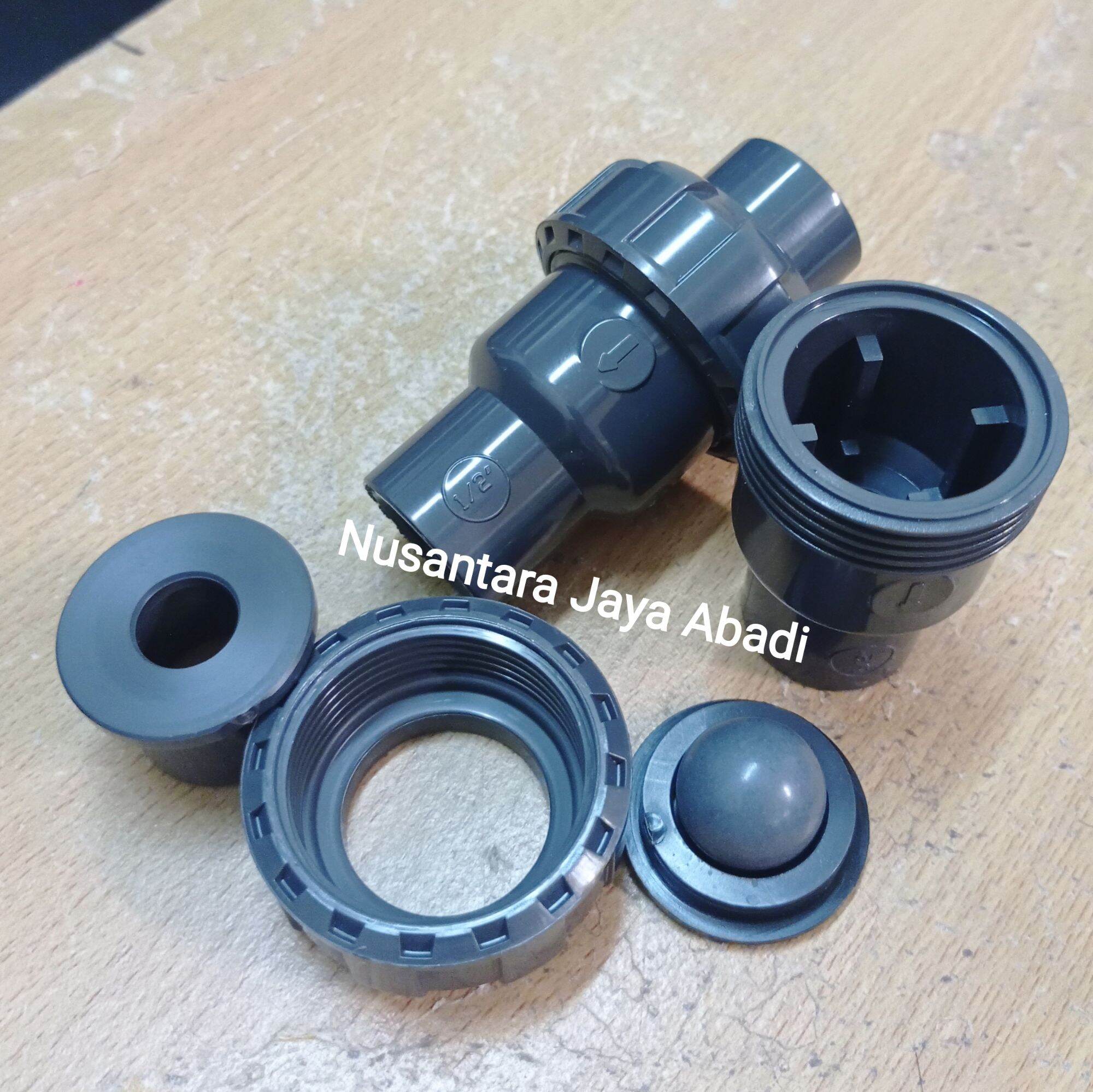 Ball Check Valve PVC Socket Single Watermur Union 1/2 " inchi DN 15 ...