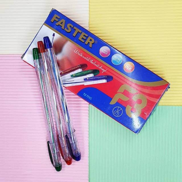 Bolpoint FASTER F3 hitam | Lazada Indonesia