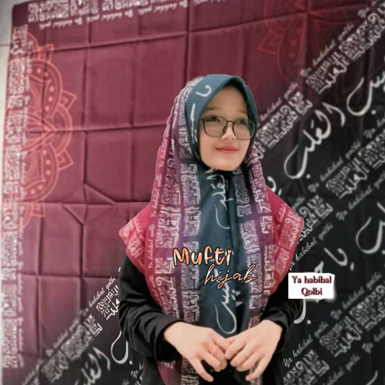 hijab arabic ya habibal qalbi jilbab pegon arab versi terbaru hijab ...