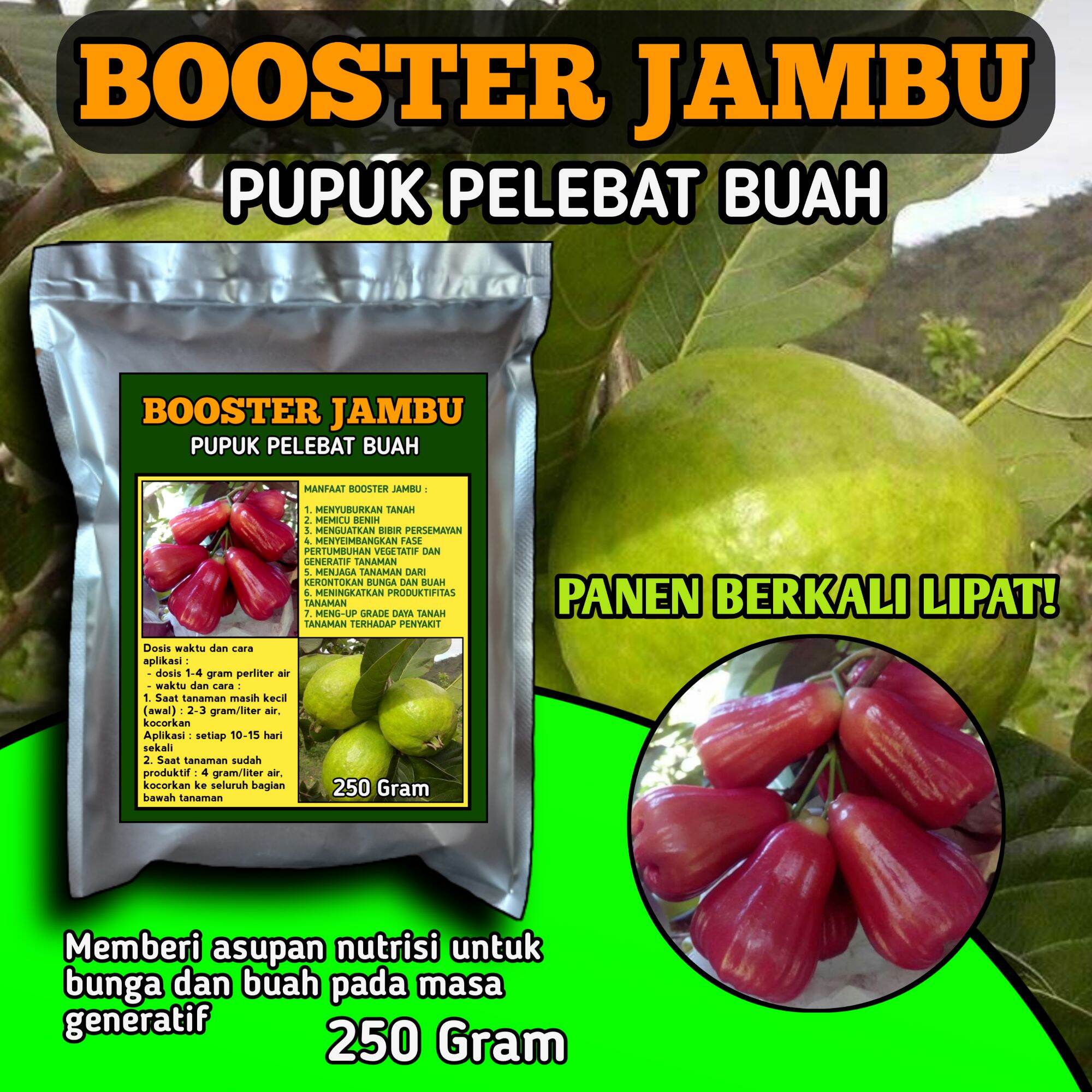 Pupuk organik Booster jambu pupuk pelebat buah nutrisi perangsang untuk bunga dan buah anti ...