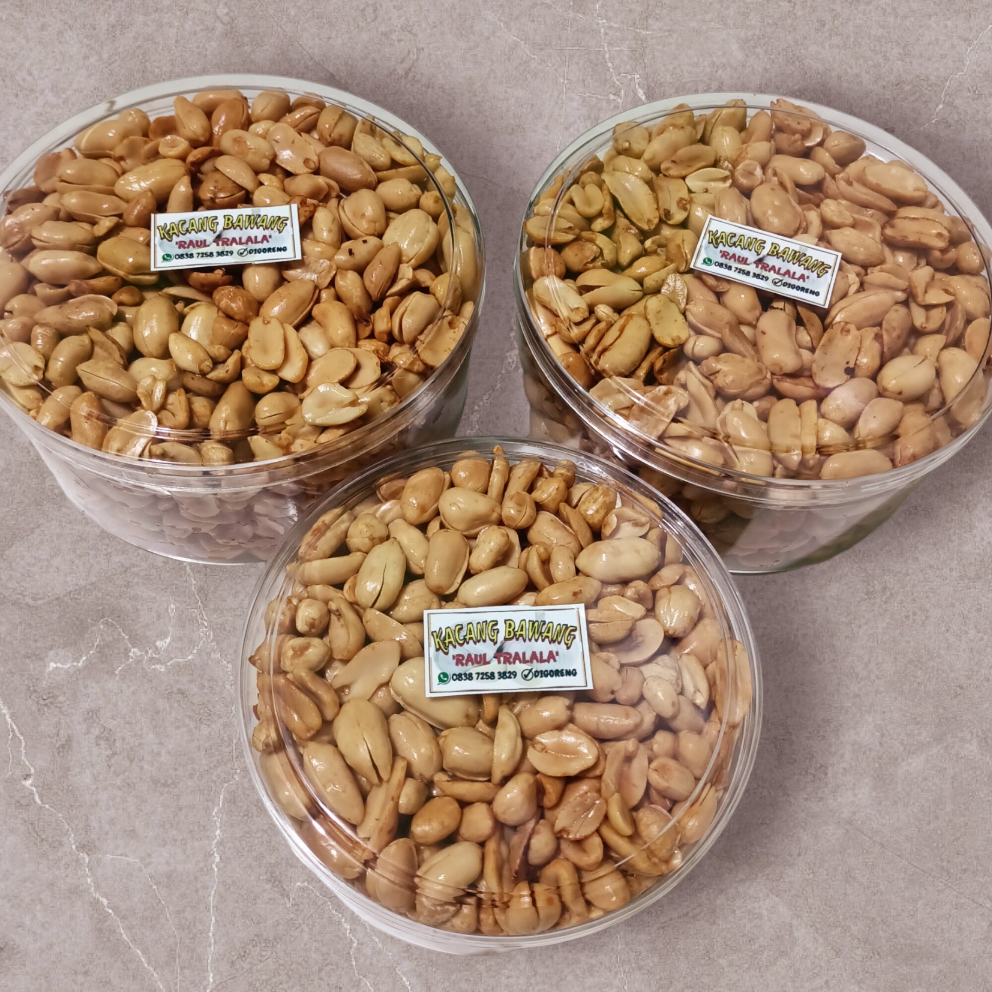 KACANG BAWANG 250 GRAM, KACANG GORENG // RASA GURIH BAWANG PUTIH ...