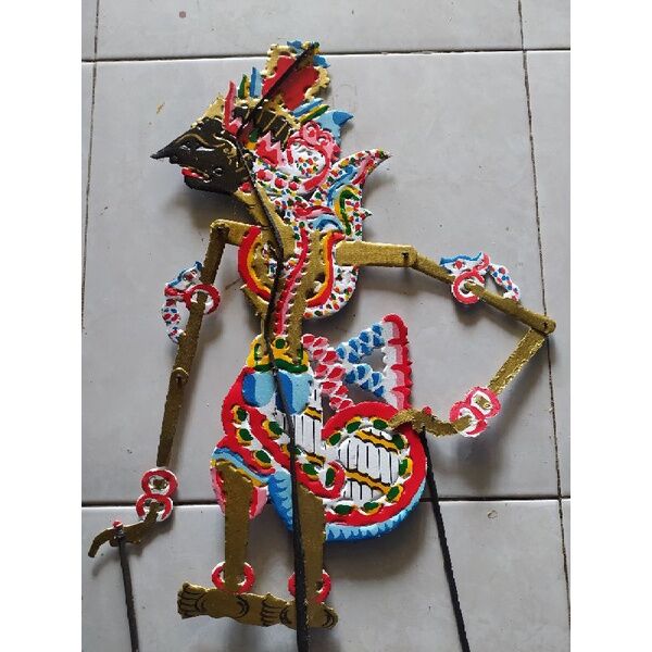 WAYANG KRISNA KRESNA EMAS WAYANG KULIT KERTAS MAINAN ANAK HIASAN ...