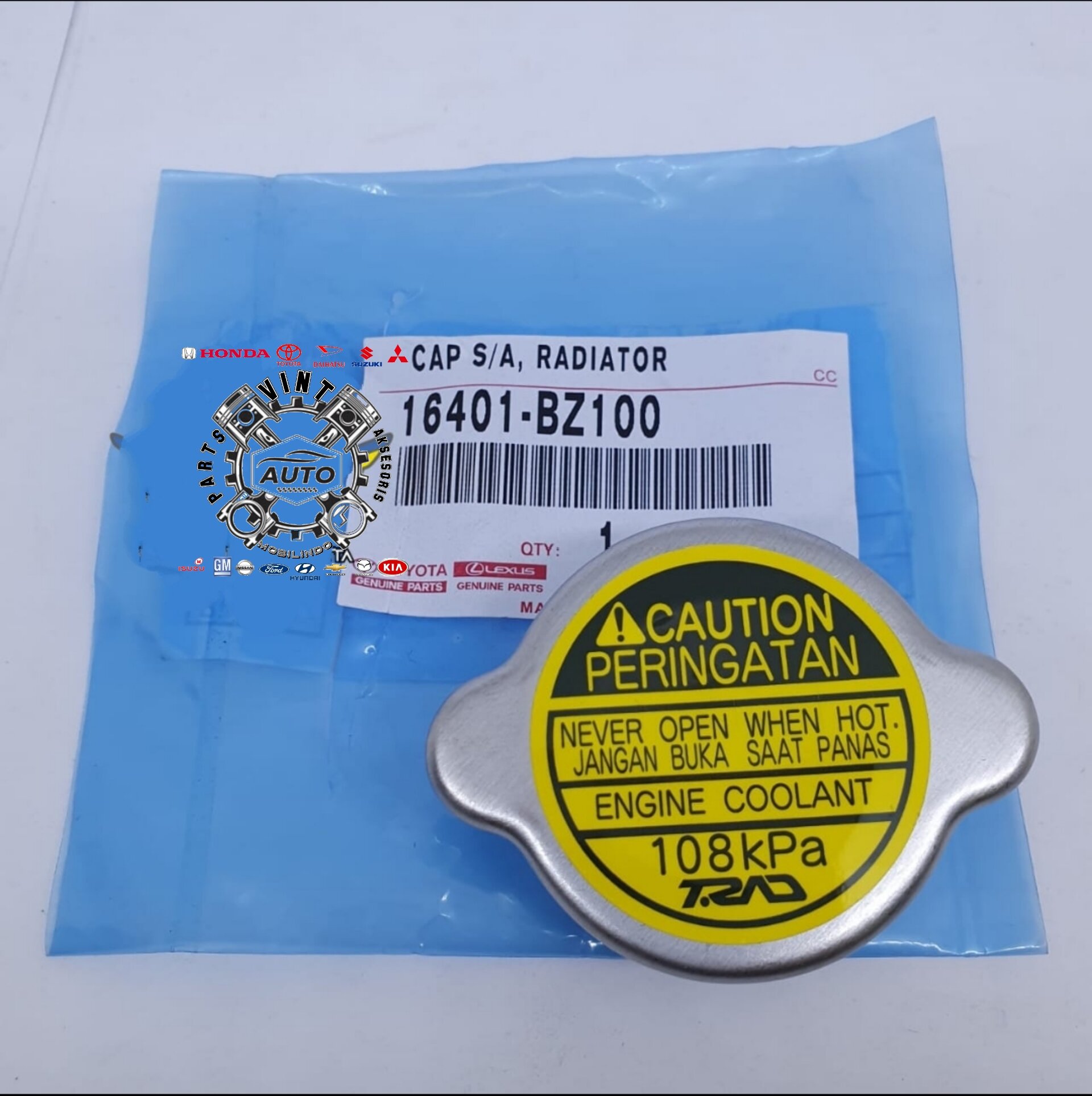 TUTUP RADIATOR CUP RADIATOR AGYA CALYA AYLA SIGRA ORIGINAL | Lazada ...