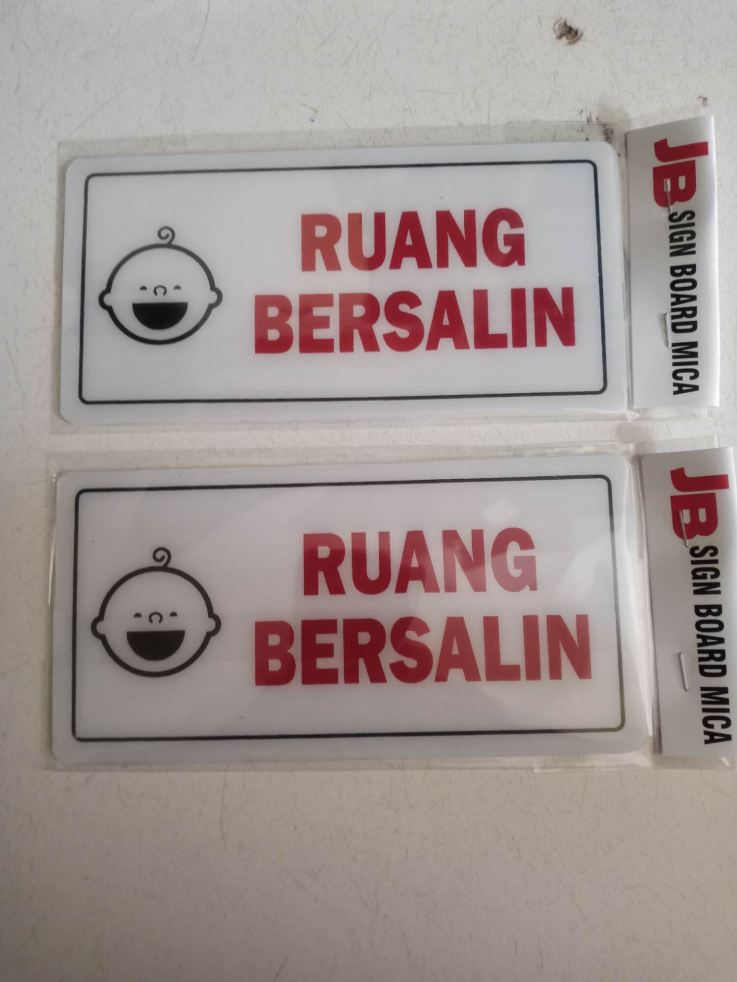 AKRILIK SIGN BOARD "RUANG BERSALIN" | Lazada Indonesia