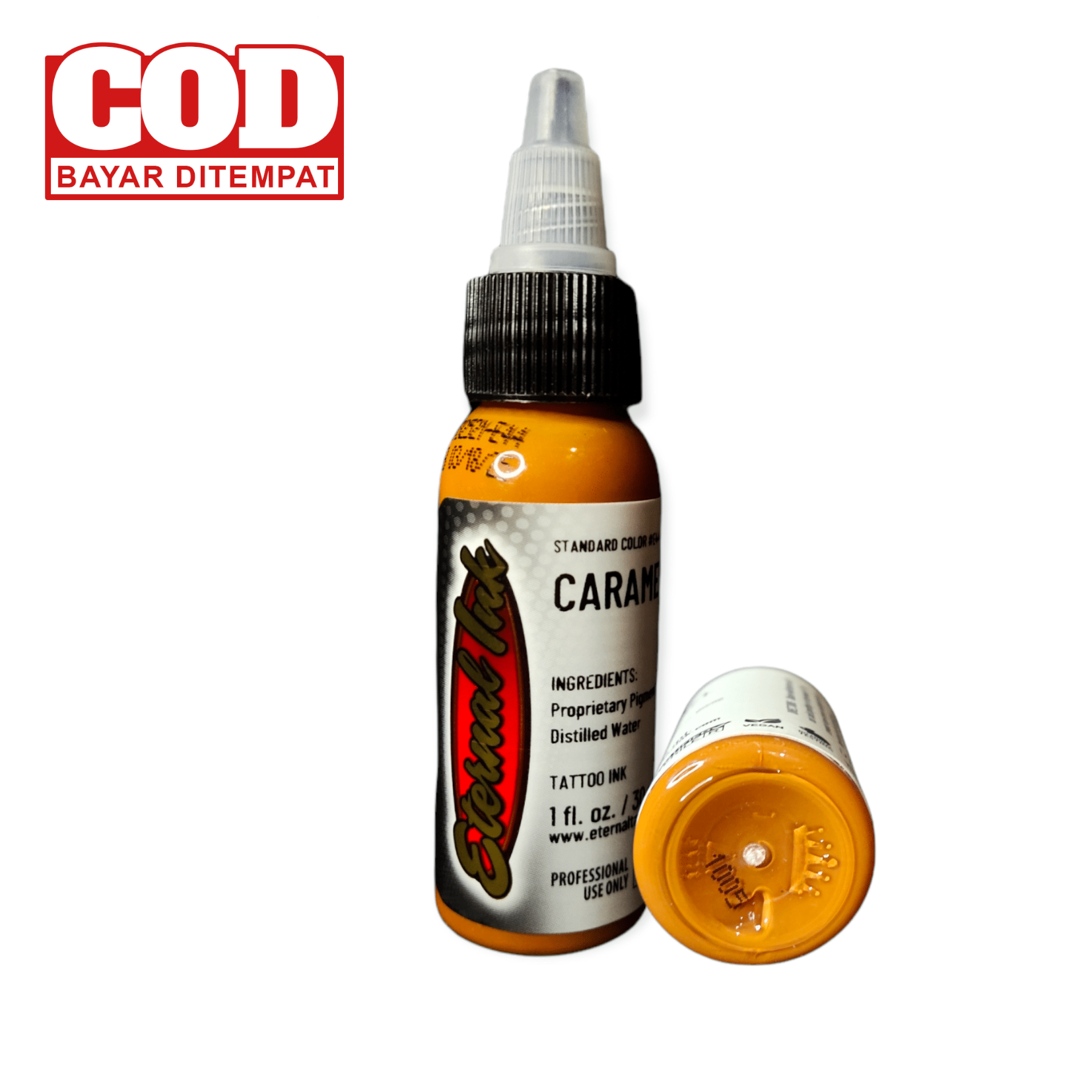 Tinta tato profesional warna kulit 30 mili eternal caramel tinta tato ...