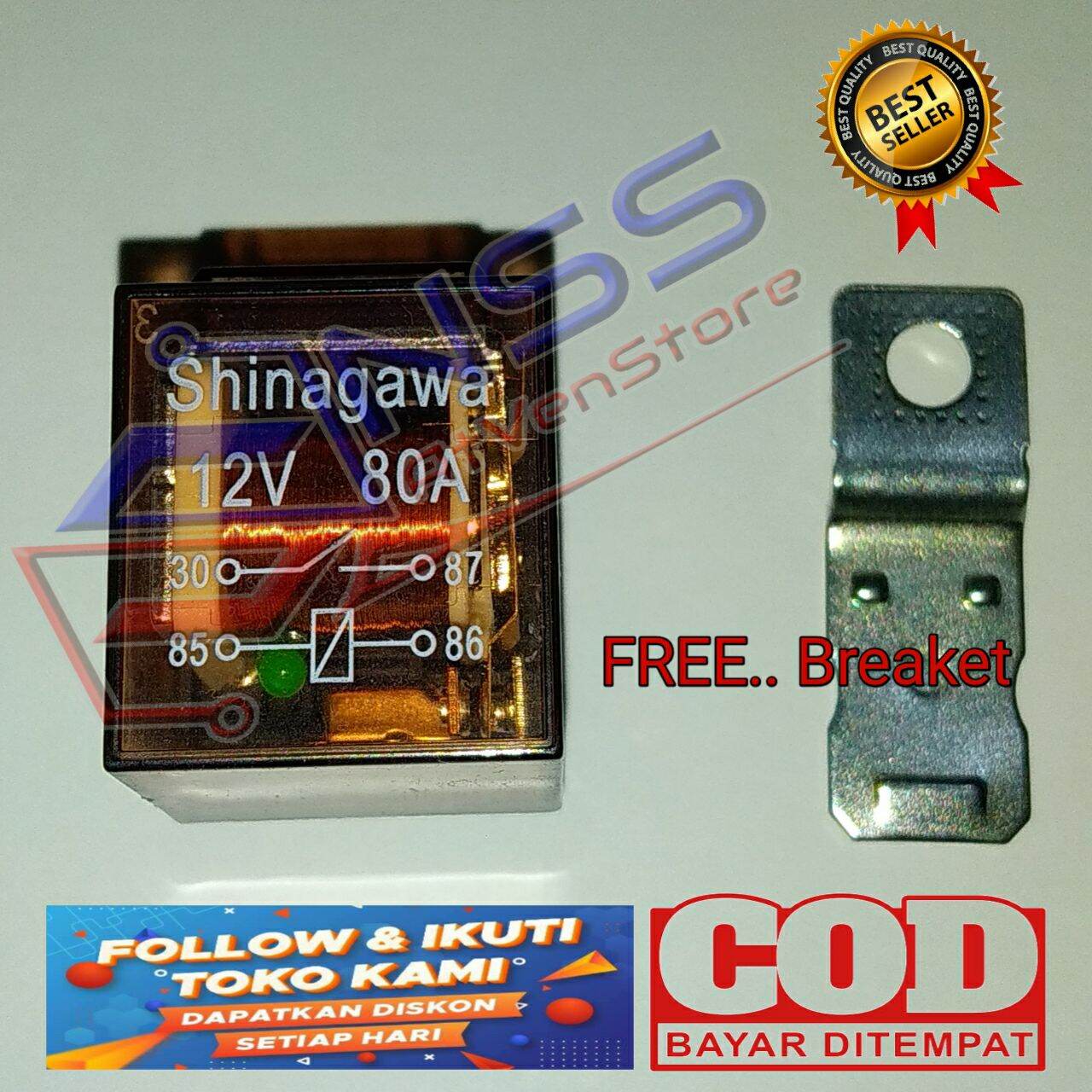 Relay 12Vdc 80 Amper | Lazada Indonesia