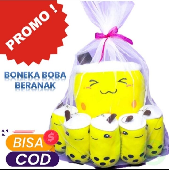 BONEKA BOBA BERANAK 5 WARNA KUNING | Lazada Indonesia