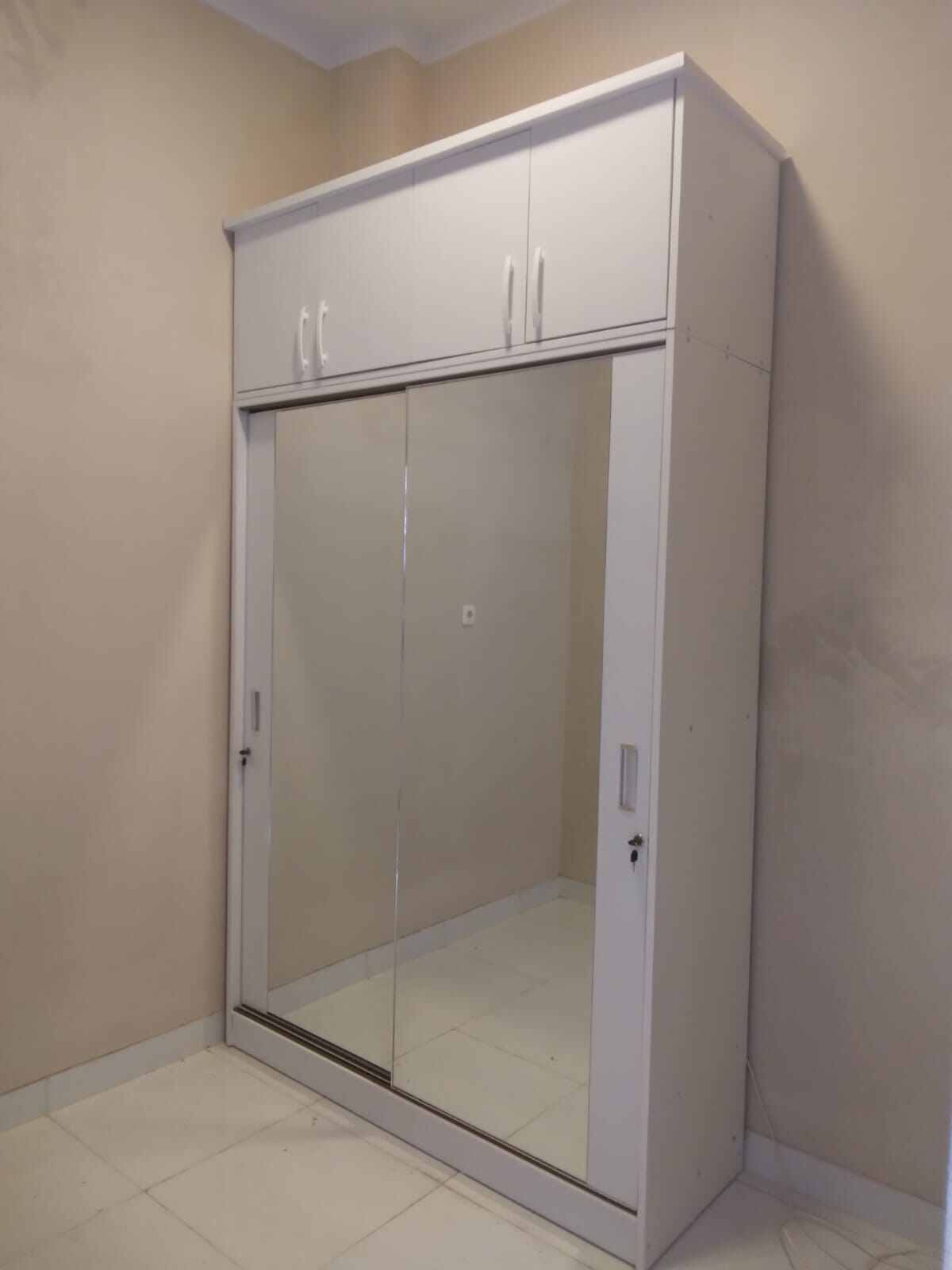Lemari pakaian 2 pintu sliding cabinet lemari baju sliding lemari model ...