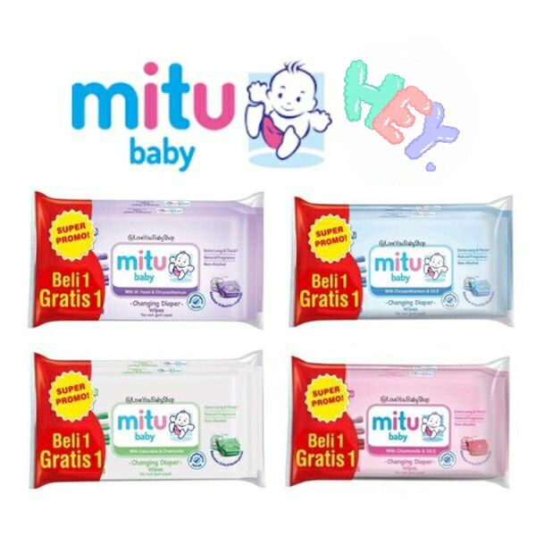 Mitu Tisu Basah Fresh & Clean - Tissue Basah 50+50 Sheet | Lazada Indonesia
