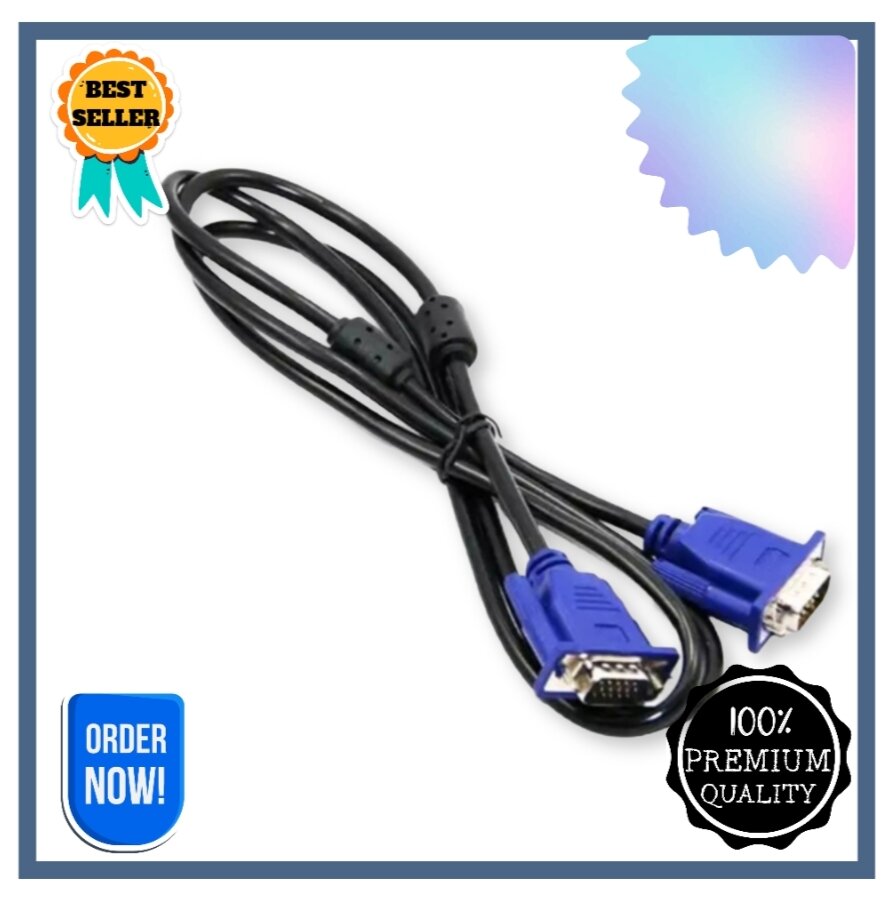 KABEL VGA to VGA MALE TO MALE.