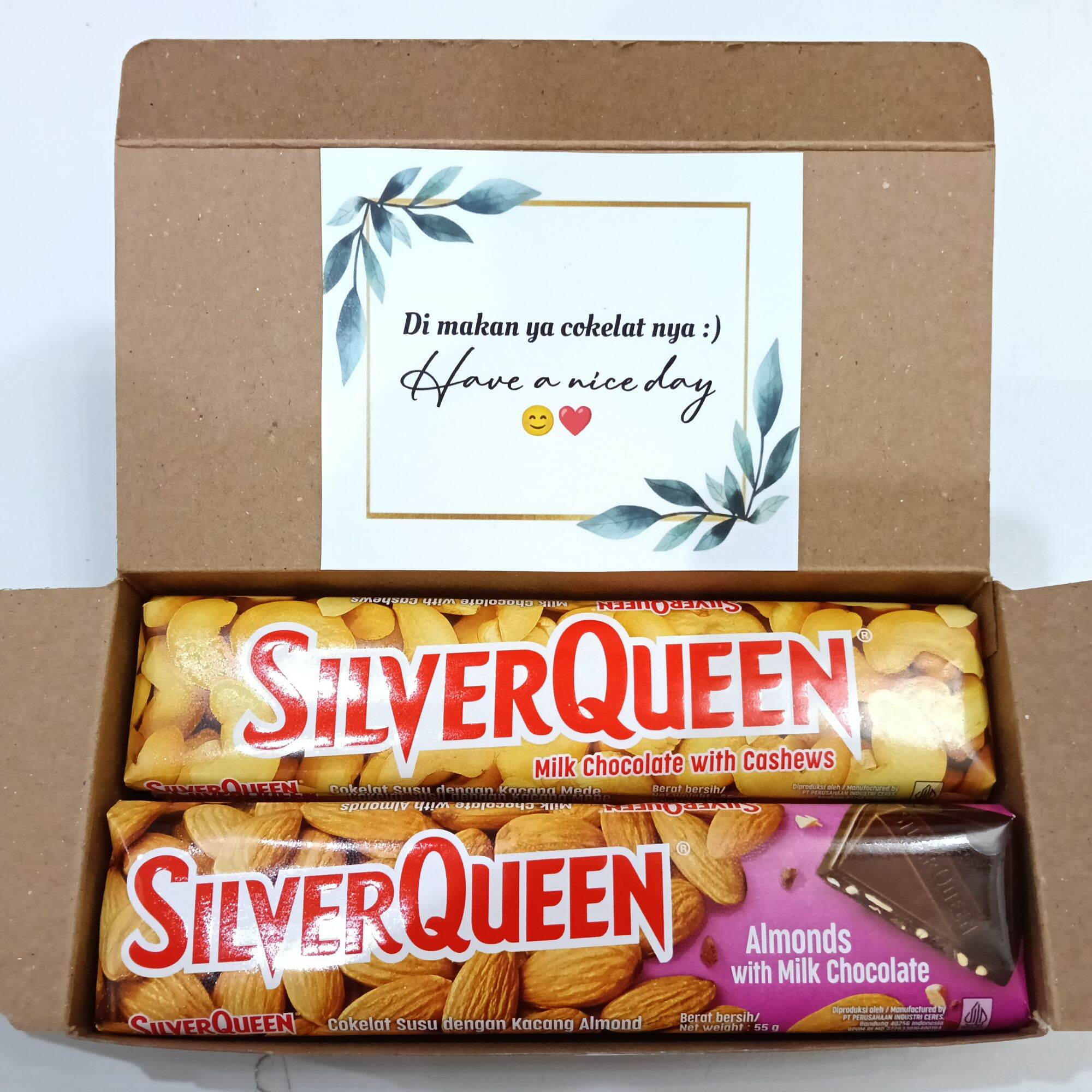 Paket 1 dus / 10 pcs Silverqueen 55 gram Coklat cokelat chocolate ...