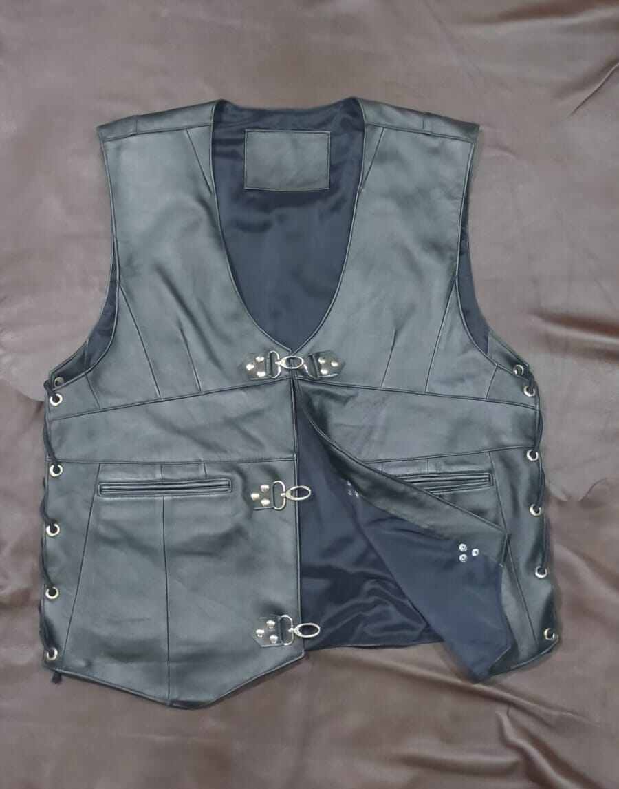 rompi kulit rompi biker rompi motor | Lazada Indonesia