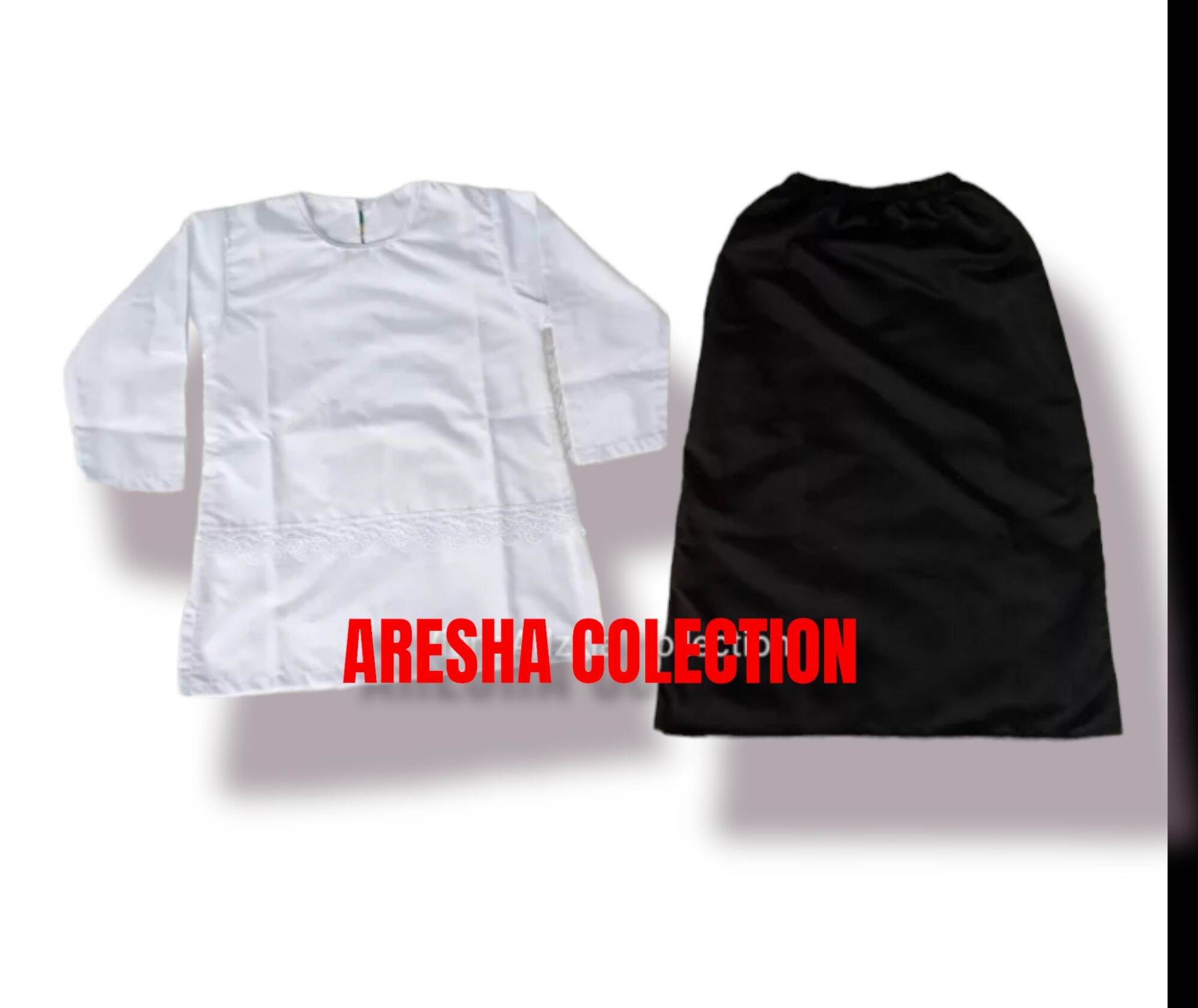 SETELAN HITAM PUTIH/ SERAGAM SEKOLAH HITAM PUTIH ANAK PEREMPUAN ...