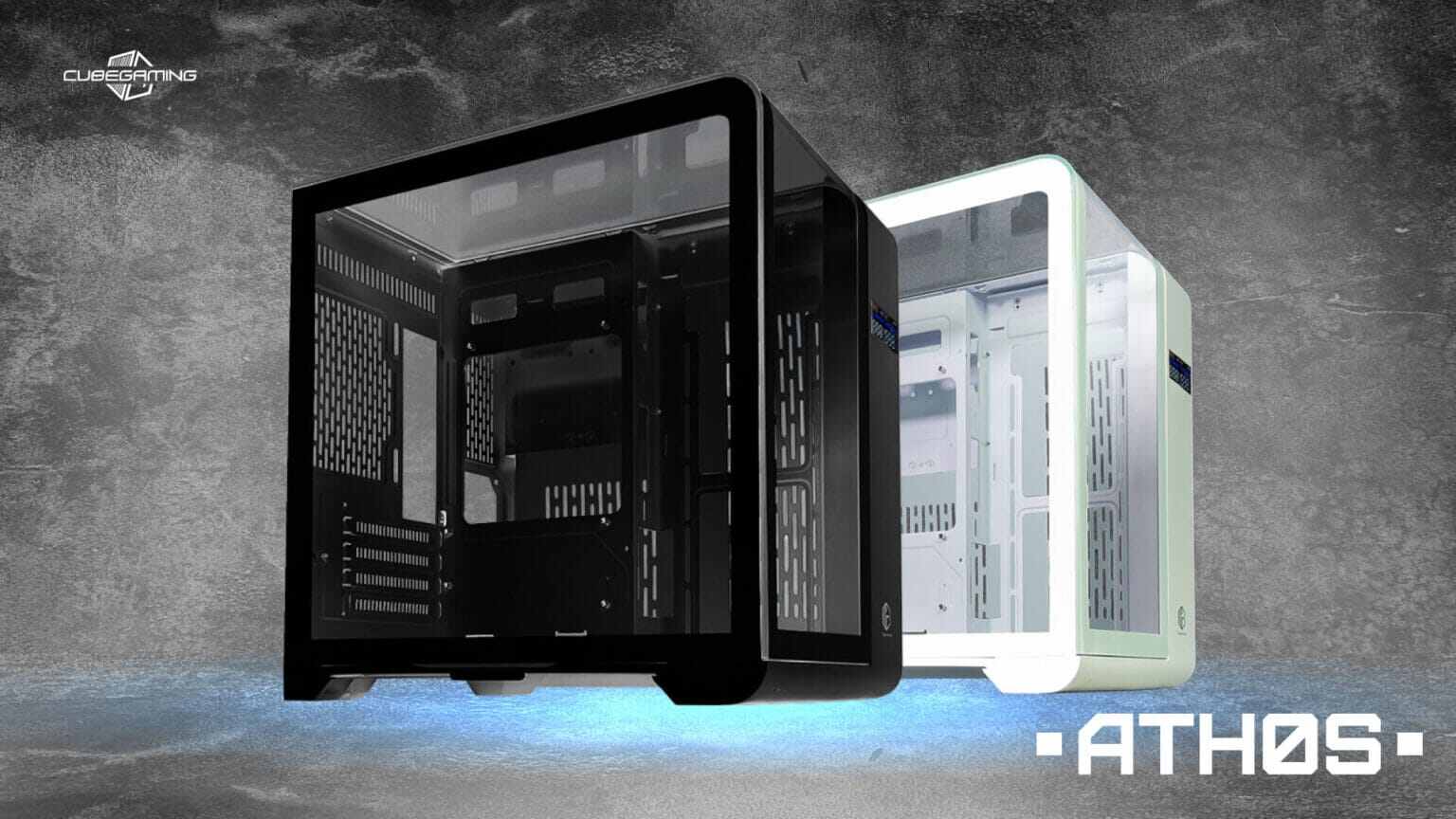 Casing Cube Gaming ATHOS mATX Panaromic View With Display | Lazada Indonesia