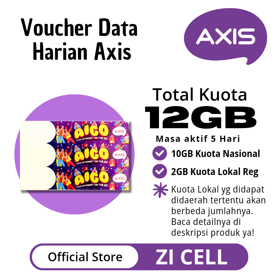 Voucher Internet Axis 12GB 5Hari Kuota Internet Mini Axis | Lazada ...