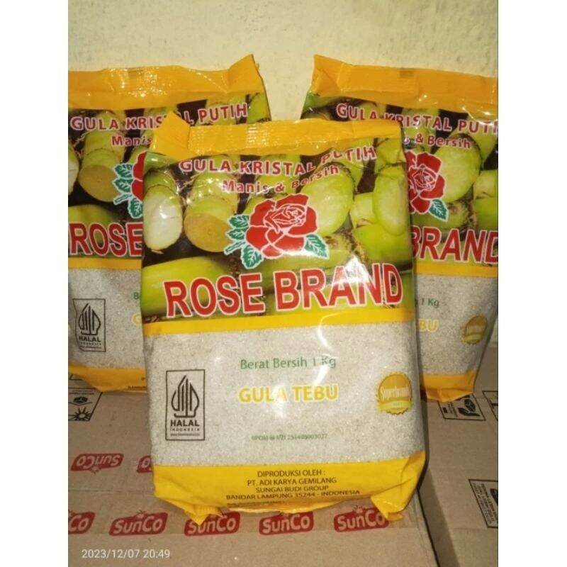 ROSE BRAND - Gula kristal kuning 1 kg | Lazada Indonesia