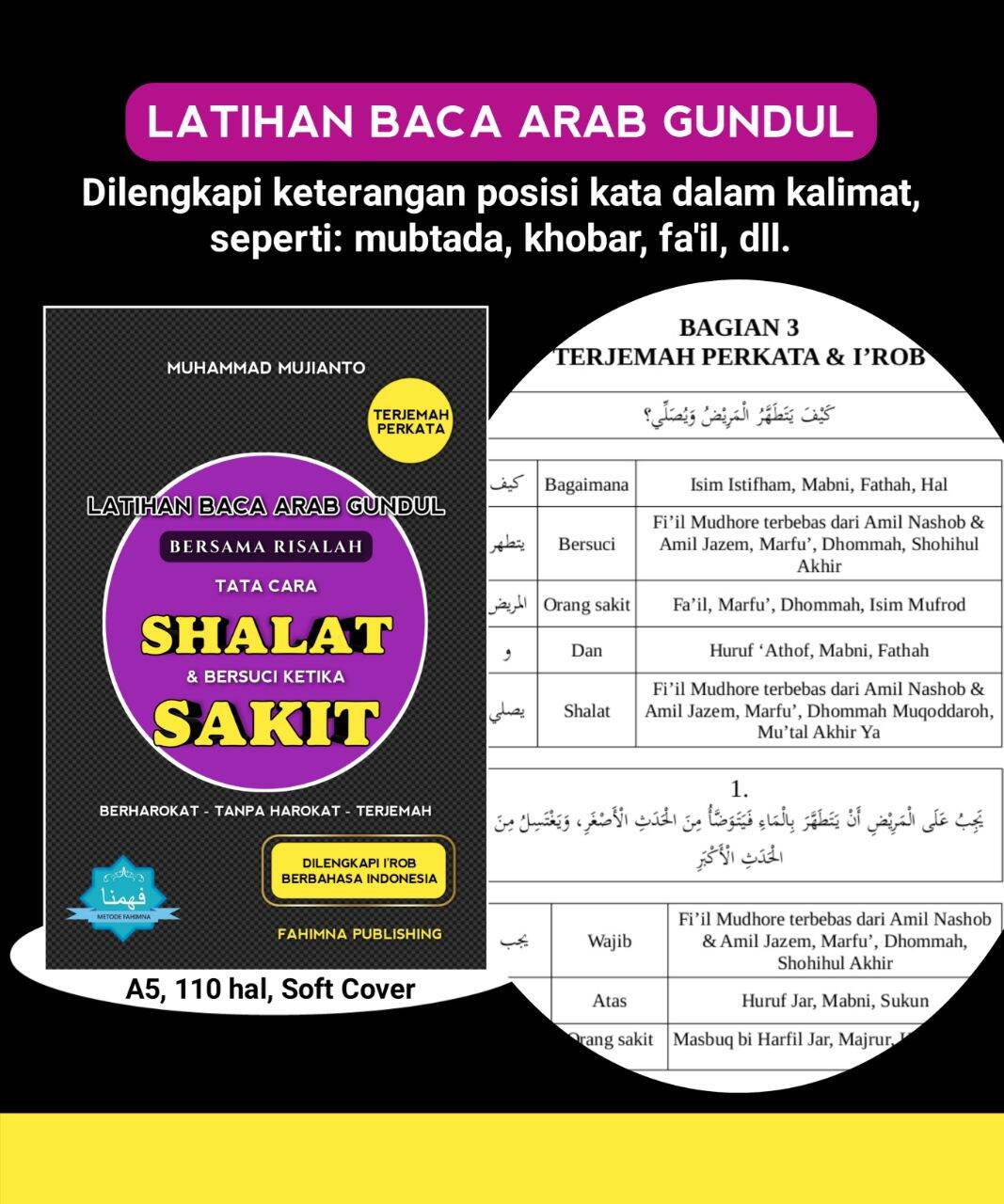 BUKU LATIHAN BACA ARAB GUNDUL BERSAMA RISALAH TATA CARA SHALAT | Lazada ...