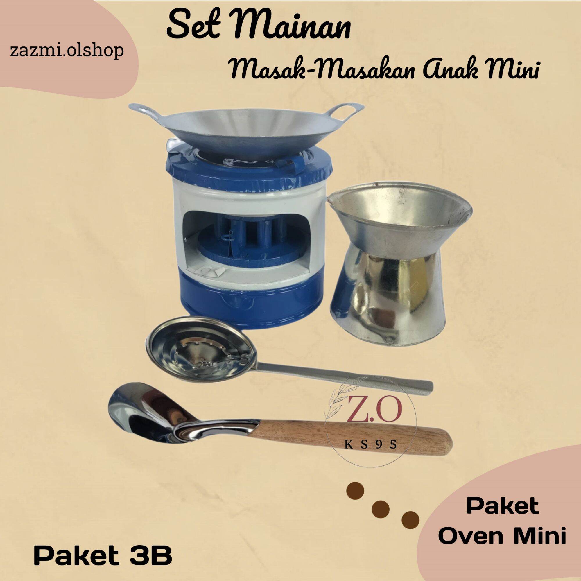 Kompor Mini Satu Set Lengkap/Mainan Masak-Masakan Anak Tradisional Bisa ...