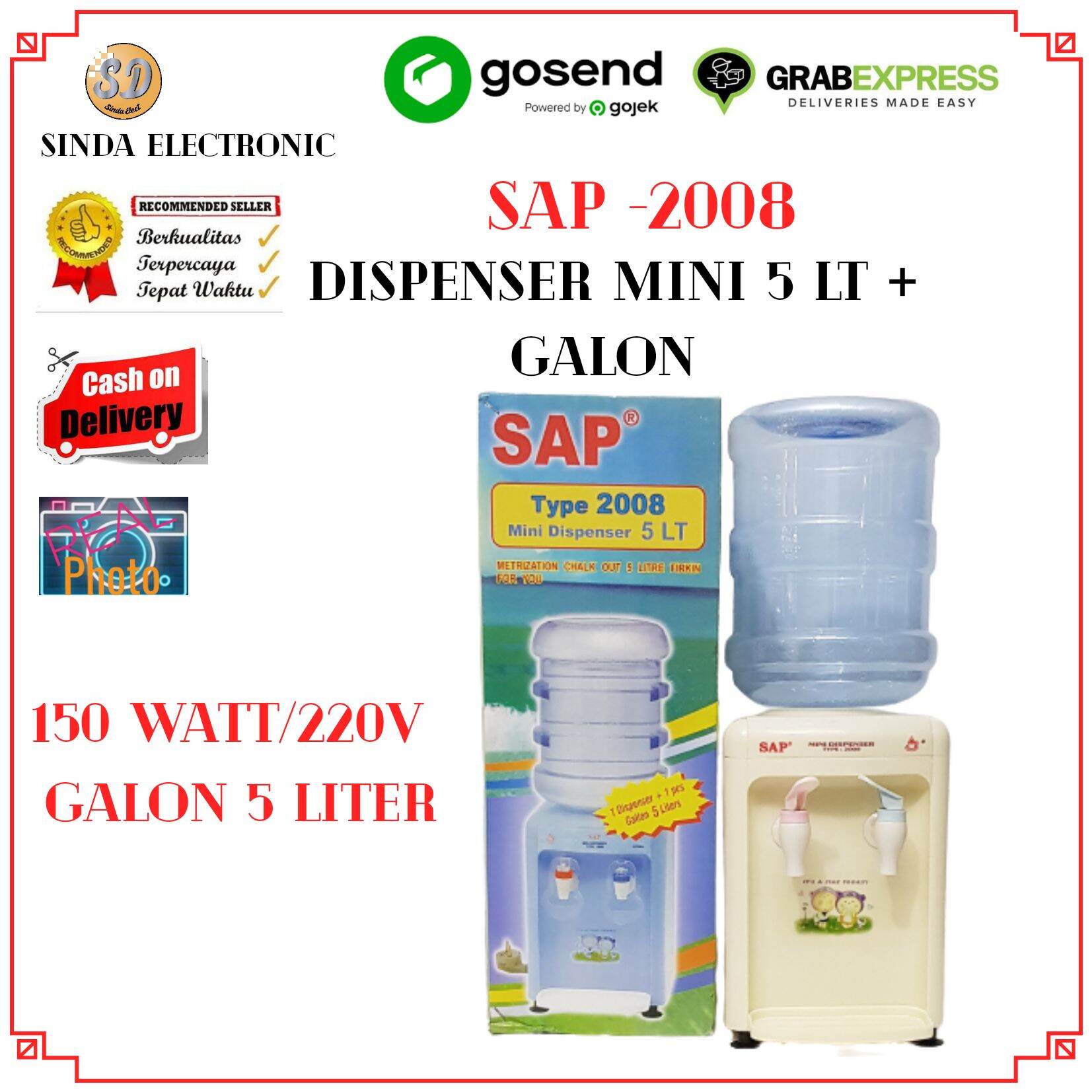 Dispenser Mini SAP 2008 Panas Normal,Dispenser SAP Galon Kecil 5kg ...