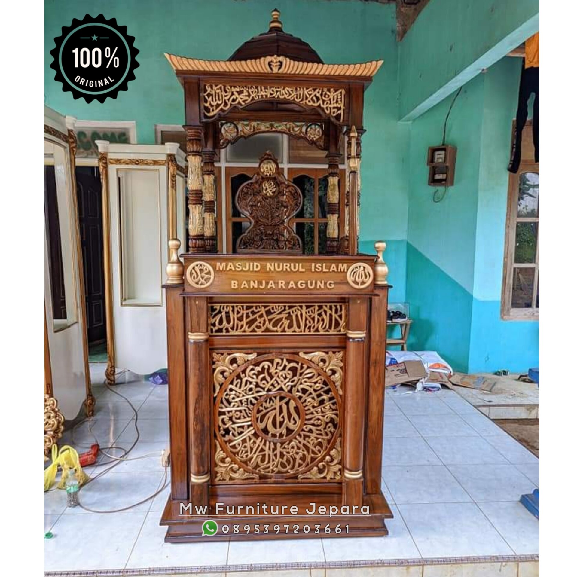 Mimbar Masjid Kubah Kayu Jati Perhutani , Mebel Jepara, Mimbar Khutbah ... Mimbar Masjid Kubah Kayu Jati Perhutani , Mebel Jepara, Mimbar Khutbah ...