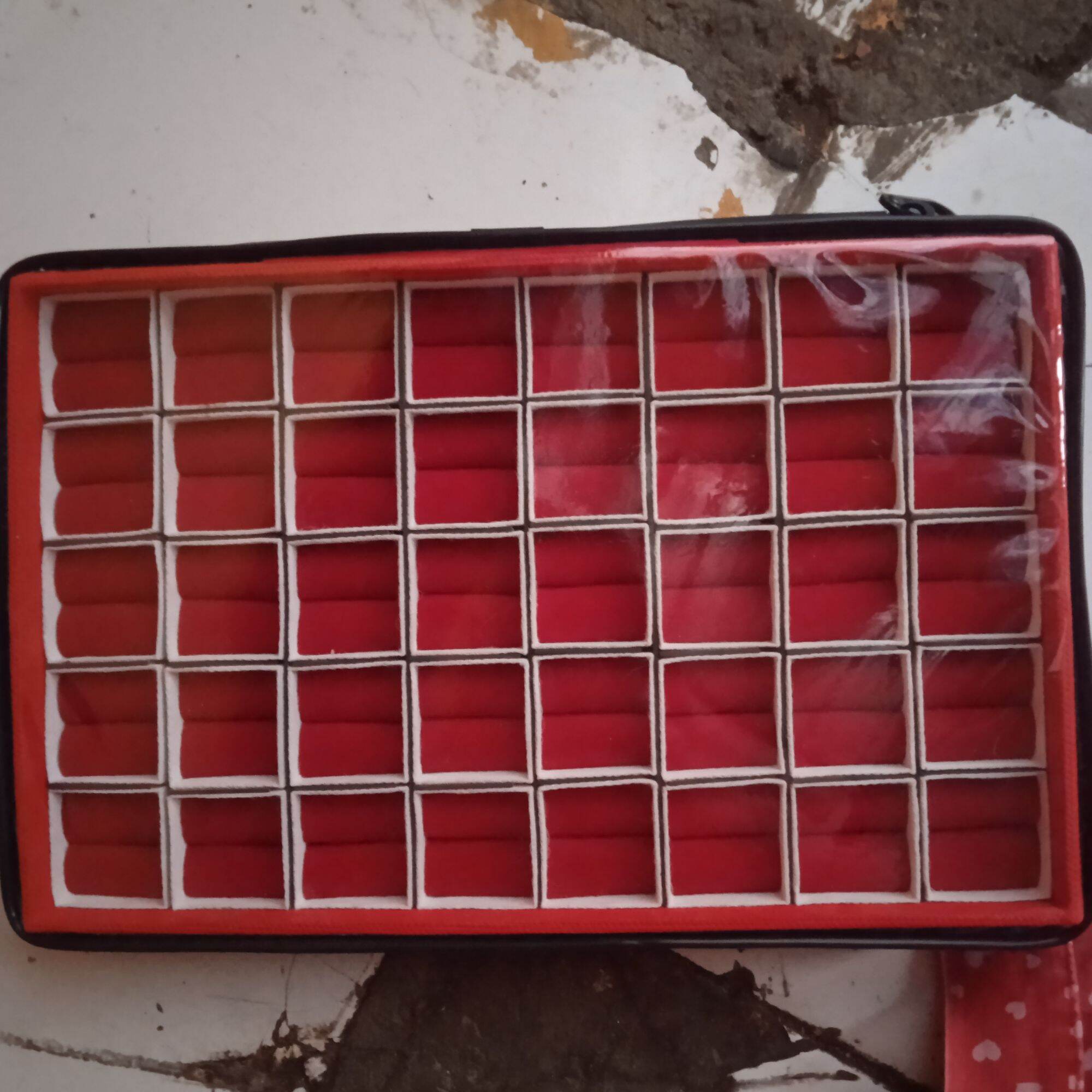 Kotak Cincin Batu Ali Isi 40 Transparan Resleting | Lazada Indonesia