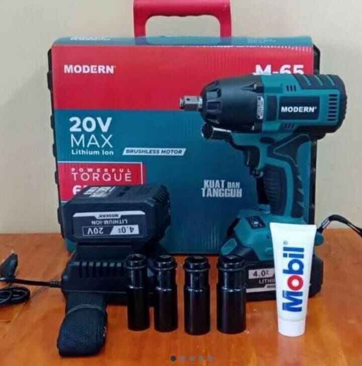 Impact Wrench Brushless MODERN M65 M-65 M 65 Bor cordless buka baut 650 ...
