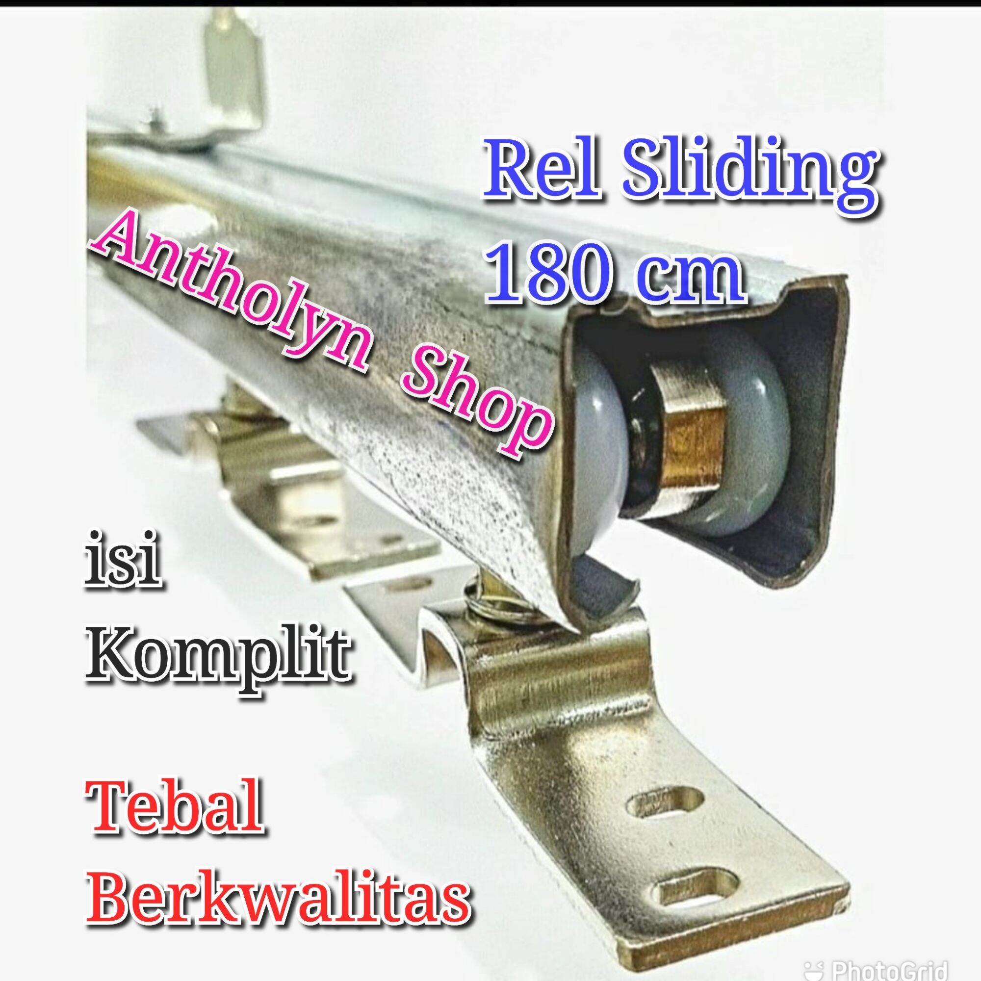 Rel Sliding Set Komplit 180 cm, Rel Pintu Geser Sliding, Rel Sliding ...