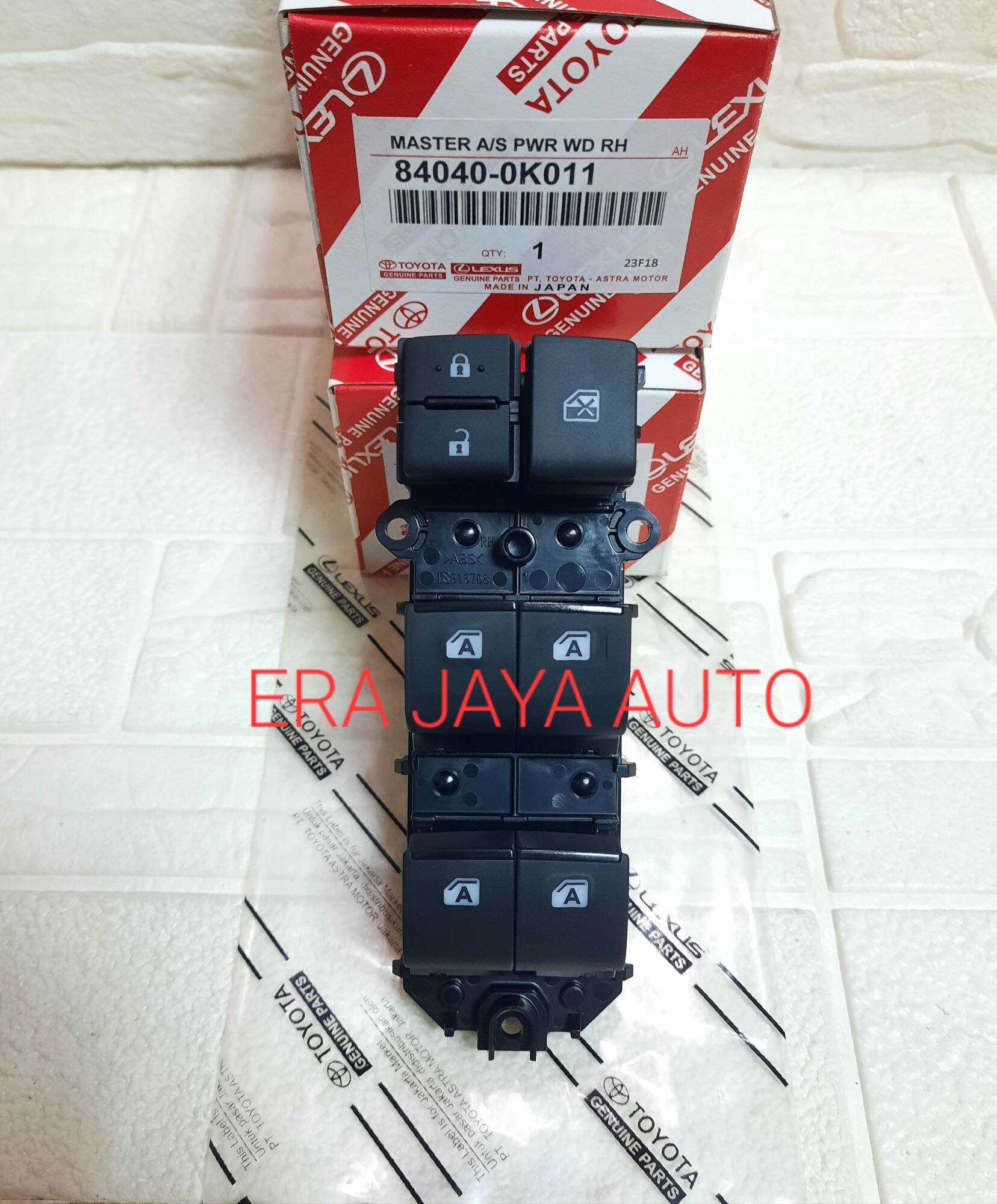 SWITCH SAKLAR PUSAT MASTER POWER WINDOW TOYOTA INNOVA REBORN /HILUX ...