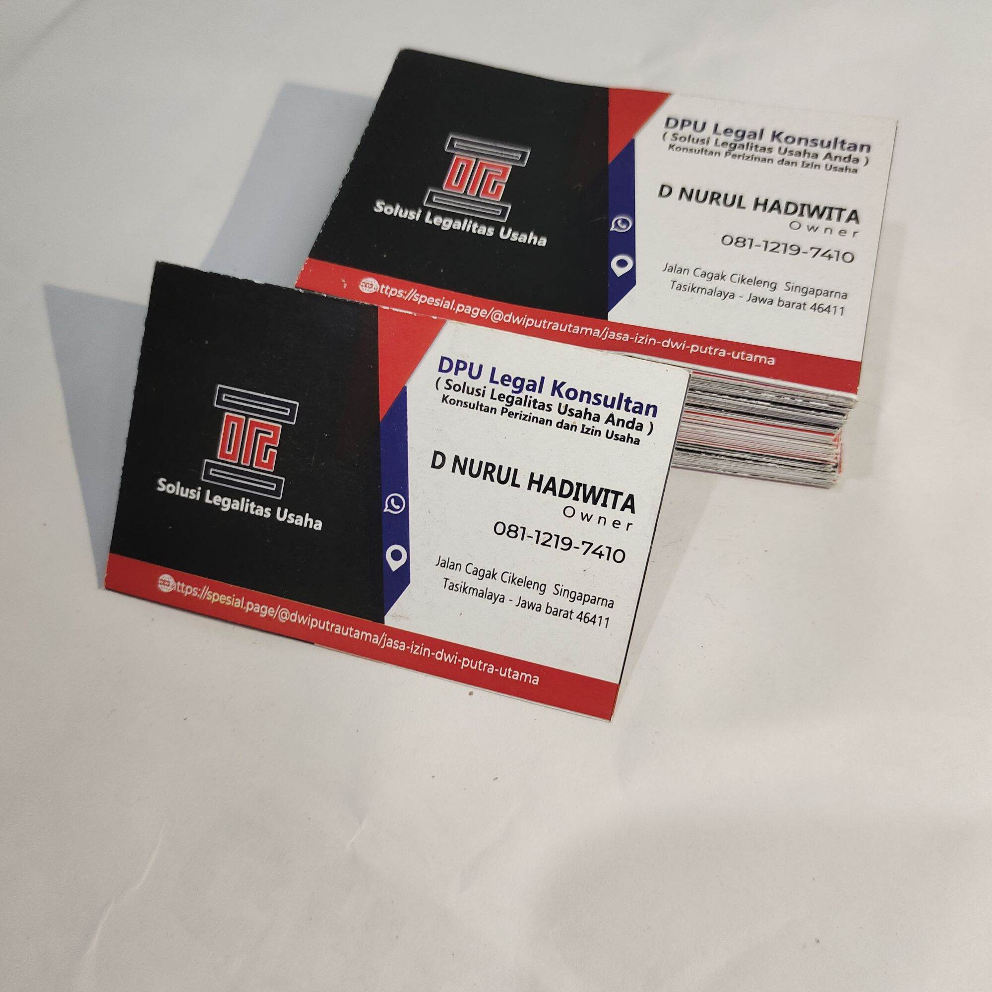 Kartu Nama / Kartu nama isi 100 / kartu nama costum / kartu nama ...