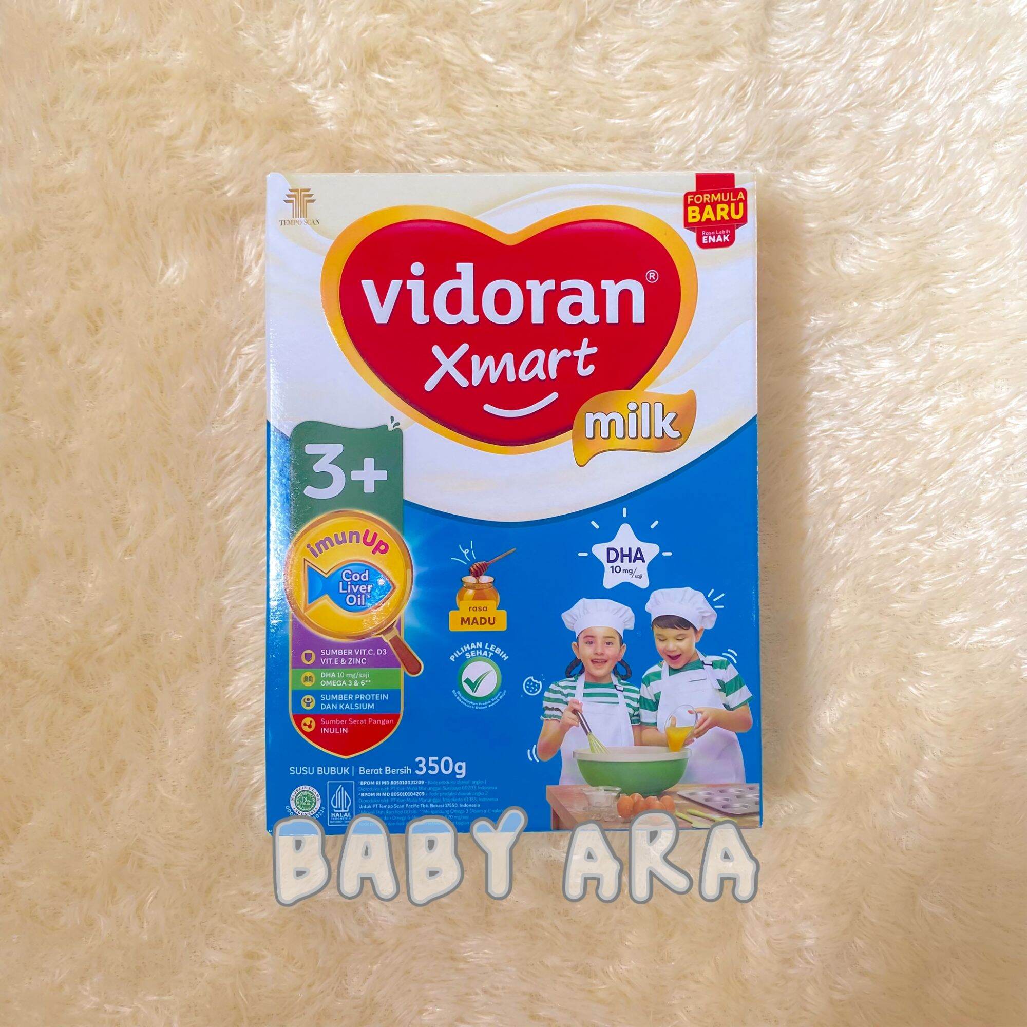 VIDORAN XMART 3+ VANILA/MADU 350gr | Lazada Indonesia