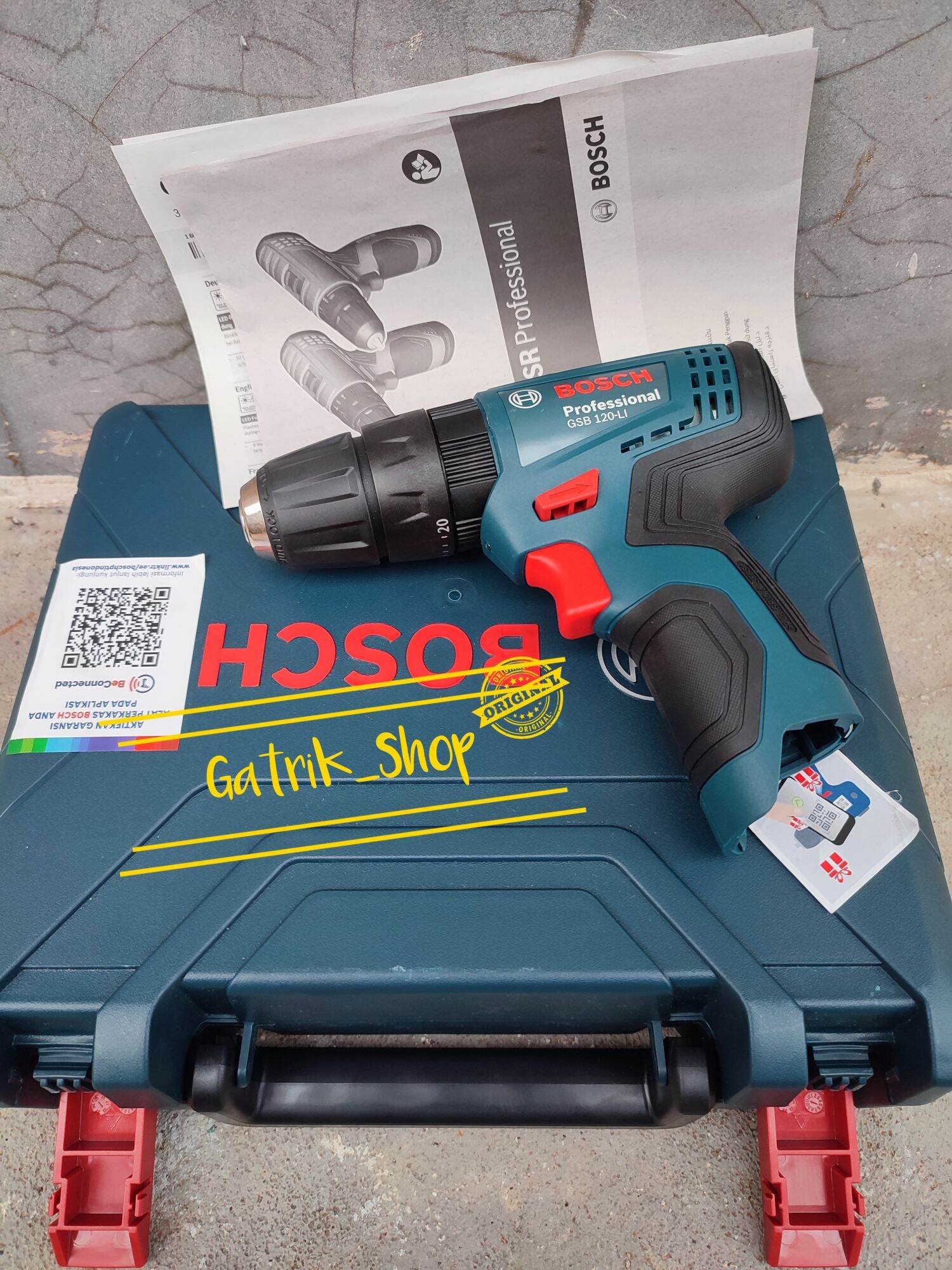 Bor Bosch GSB 120 Li Hammer drill Bosch 12v Bor baterai Cordless | Lazada Indonesia