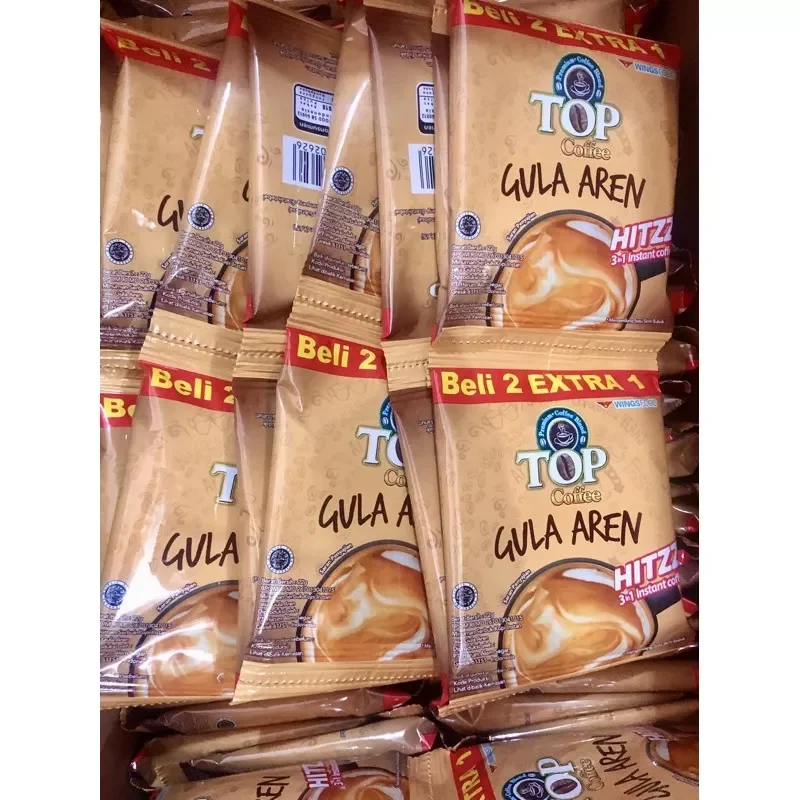 Kopi Top Gula Aren / Susu Gula Aren 1 Renceng isi 15 Sachet | Lazada ...