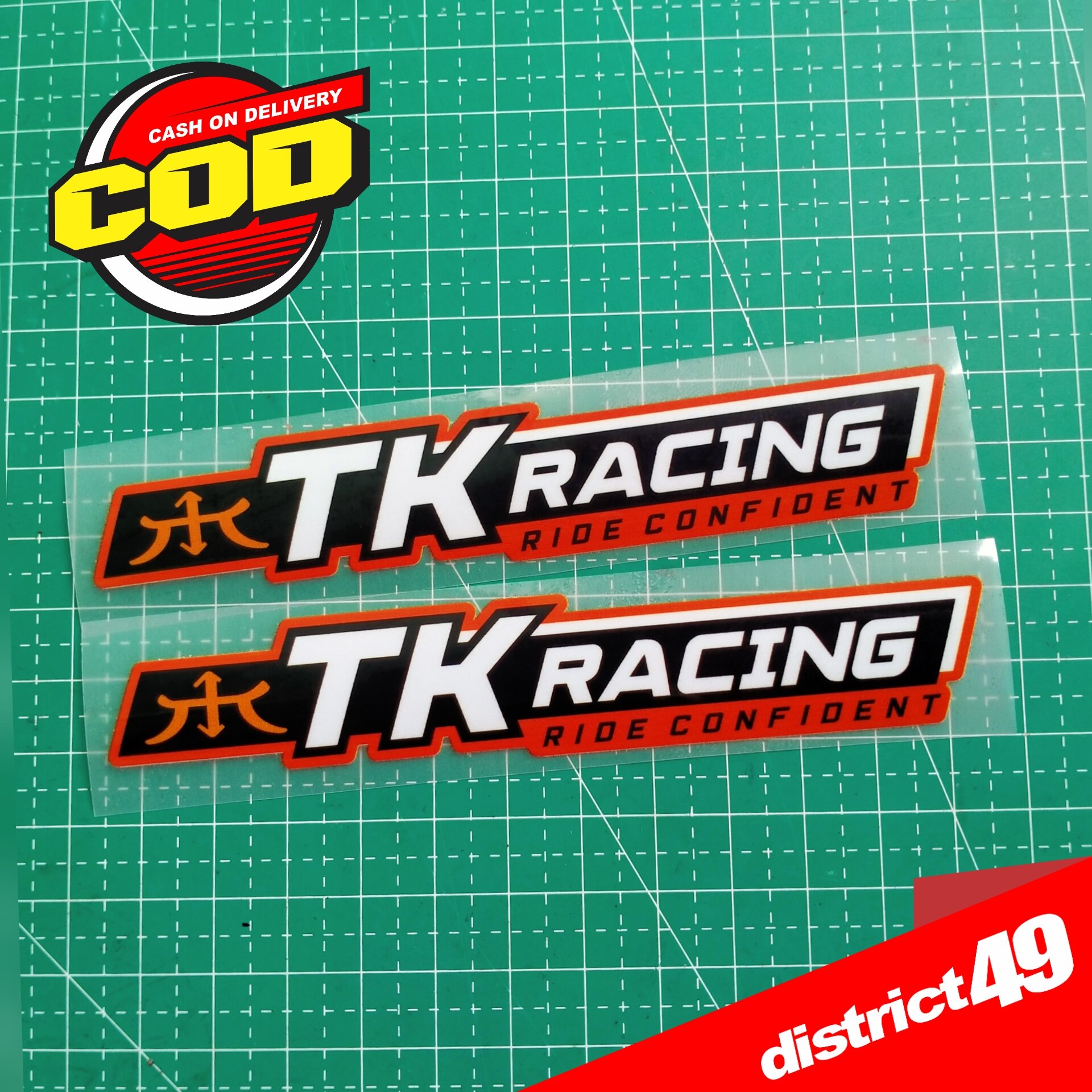 Sablon setrika Logo - Sablon TK RACING - Sablon DTF untuk Kaos Sweater ...