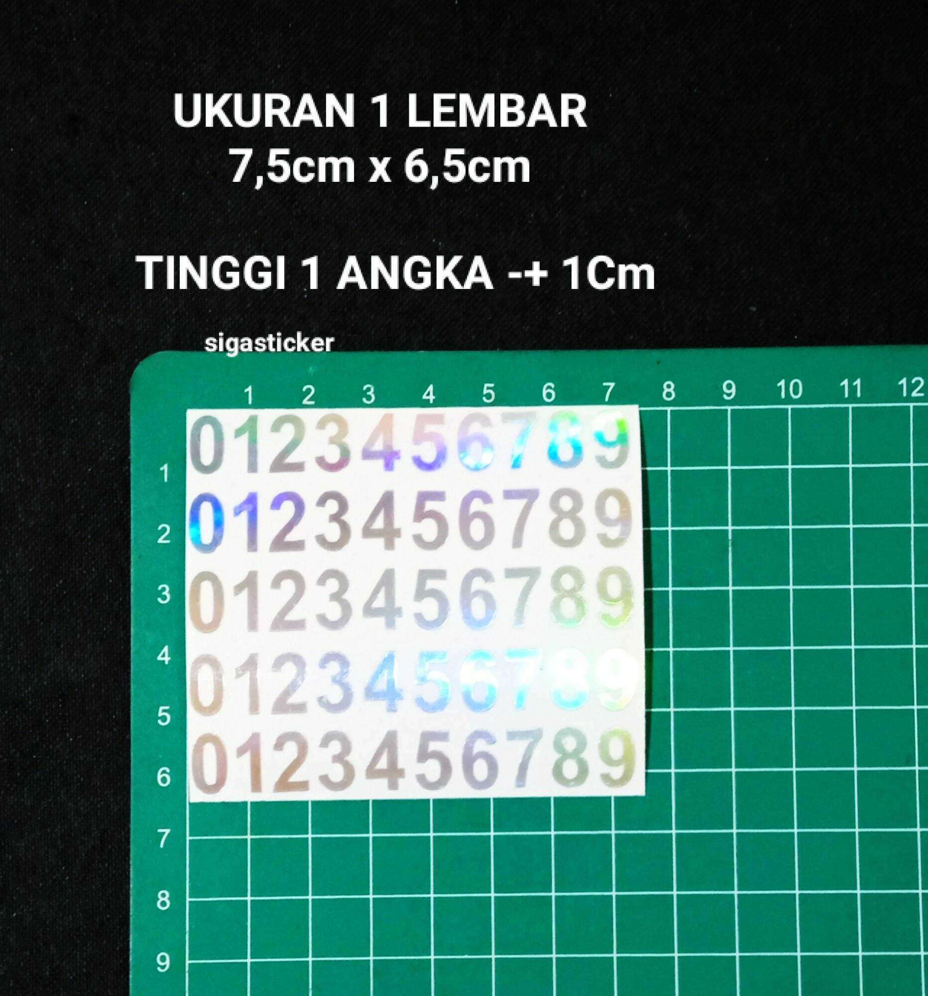 Stiker ANGKA STICKER NOMOR CUTTING | Lazada Indonesia