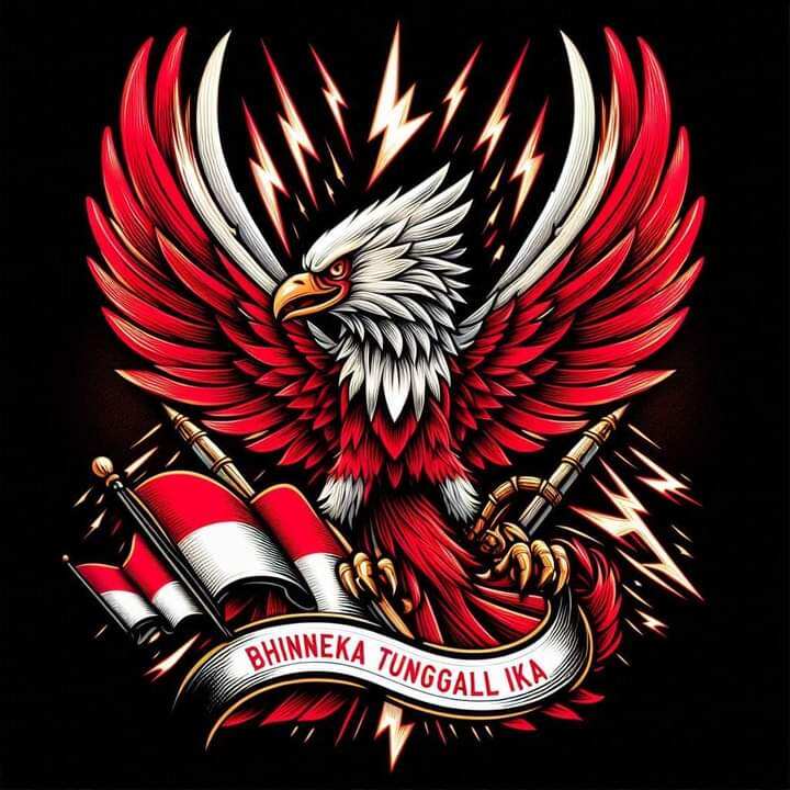 stiker anti air/ stiker gambar garuda dirga hayu republik indonesia ...