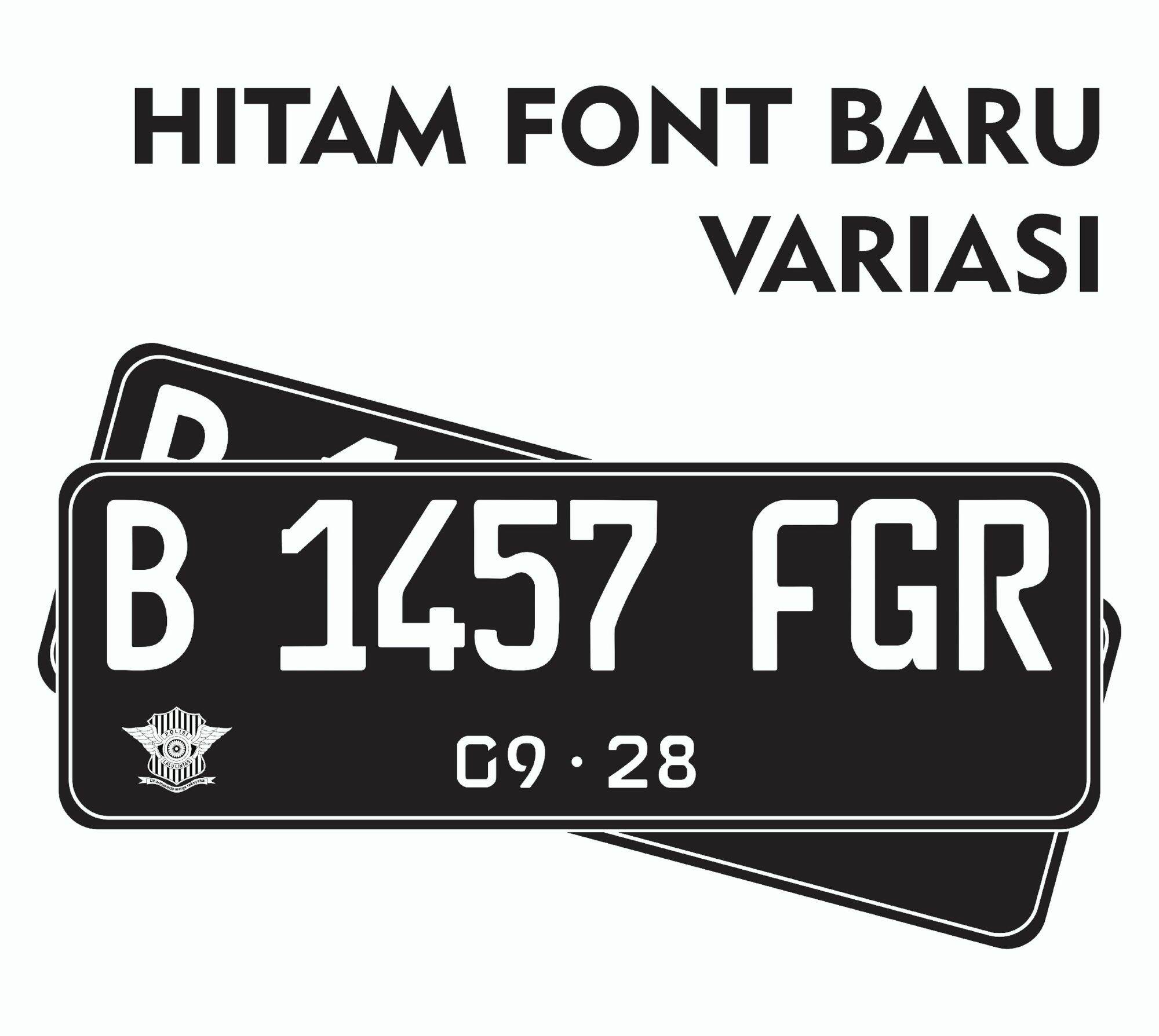 CUSTOM PLAT NOMOR MOBIL FONT BARU DAN FONT LAMA PAKE LOGO | Lazada ...