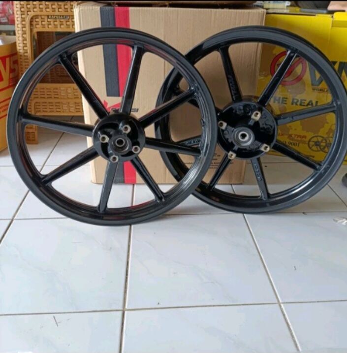 velg v rossi ninja 150 r 185/215-17 black gloss | Lazada Indonesia