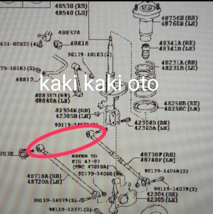 bushing arm bush suspensi lateral trailing roda belakang toyota harrier ...