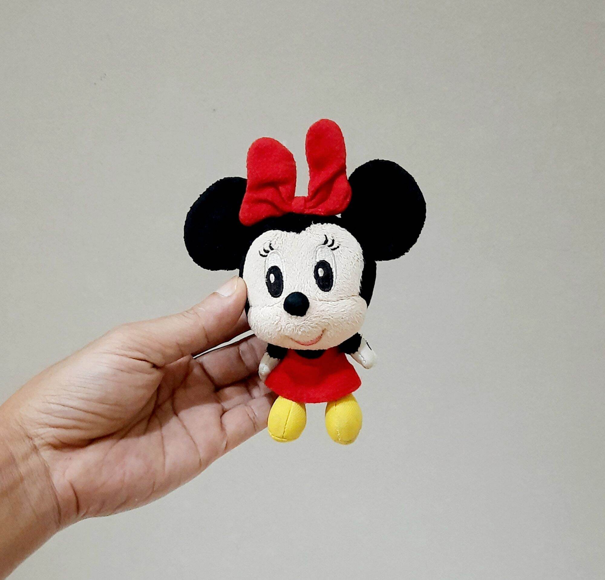 Boneka Minnie Mouse Cantik Original Disney Size Imut 12 cm/ Mini Mouse ...