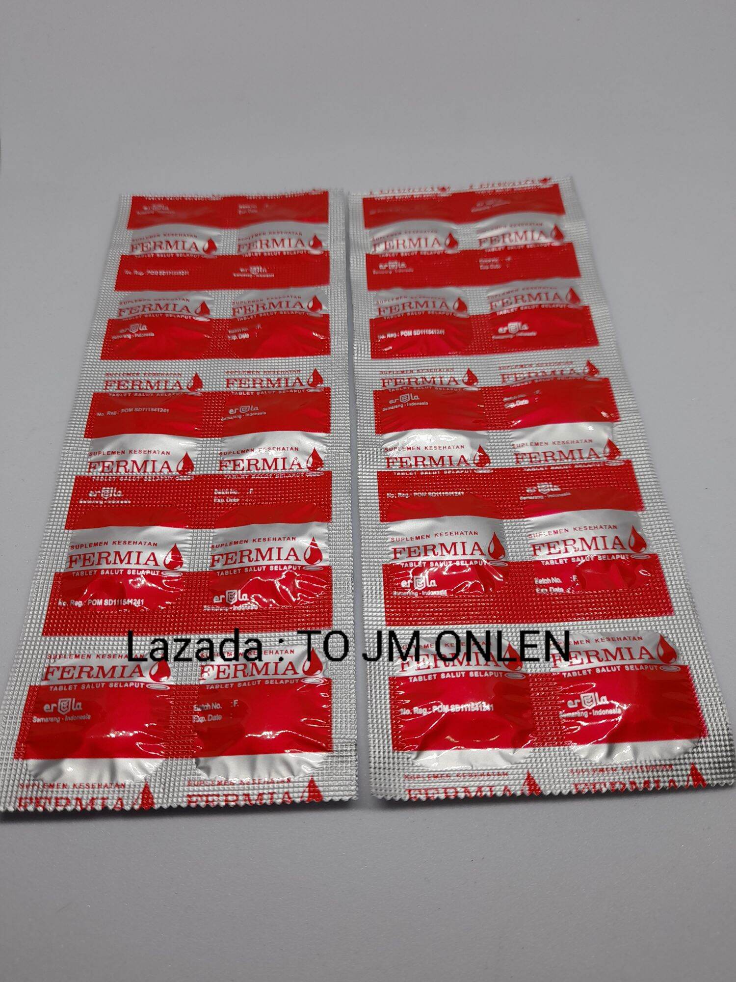 FERMIA TABLET | SUPLEMEN TAMBAH DARAH | OBAT TAMBAH DARAH | HARGA PER 2 ...