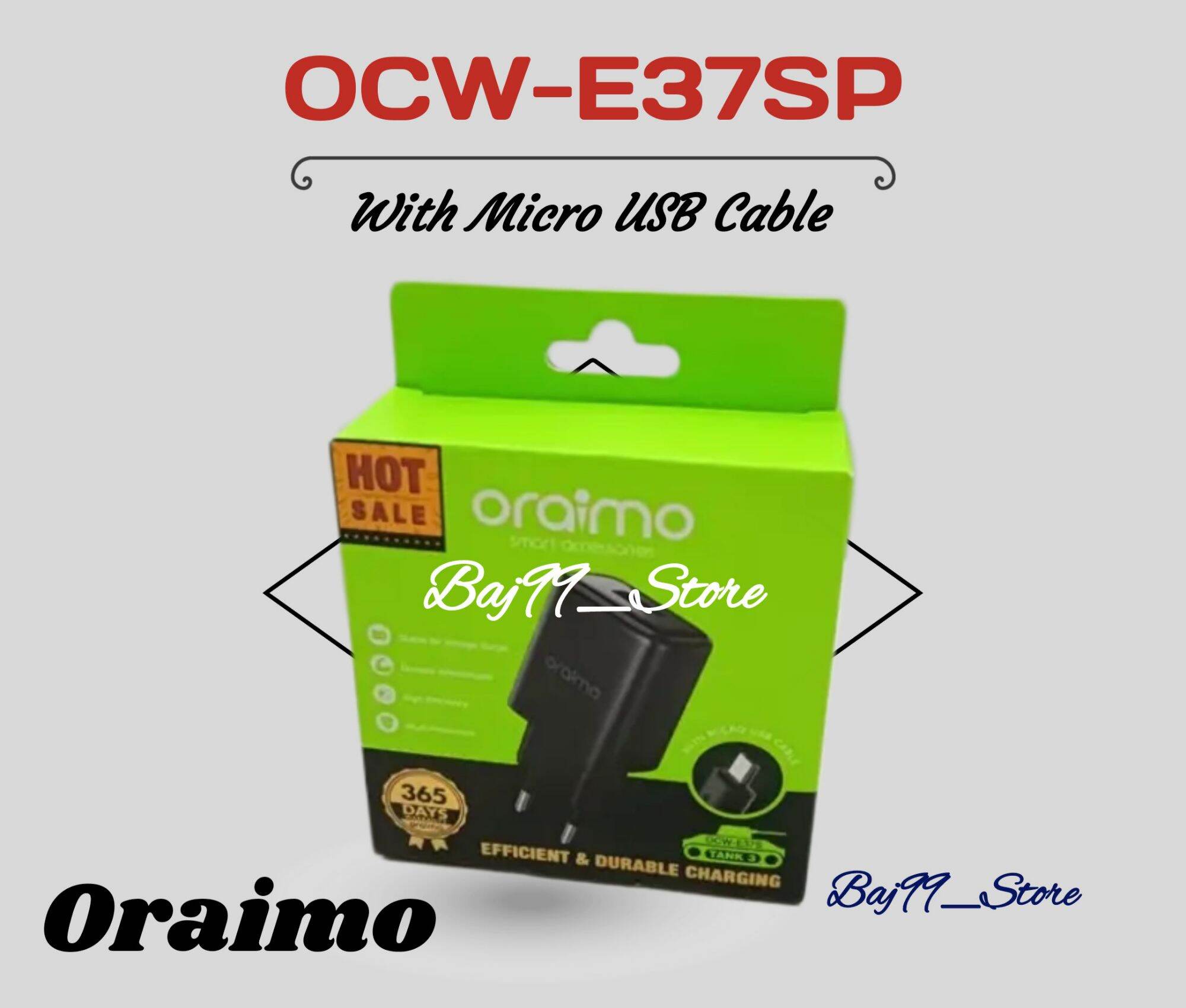 CHARGER ORAIMO OCW-E37SP+M53 FAST CHARGING | Lazada Indonesia
