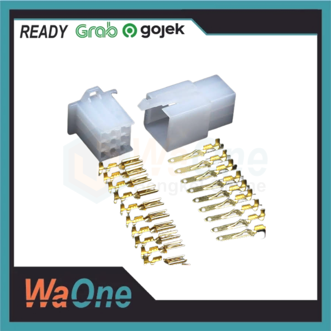 Socket Konektor Kecil 9 Pin Male/Female Dengan Skun Soket Kabel Motor ...