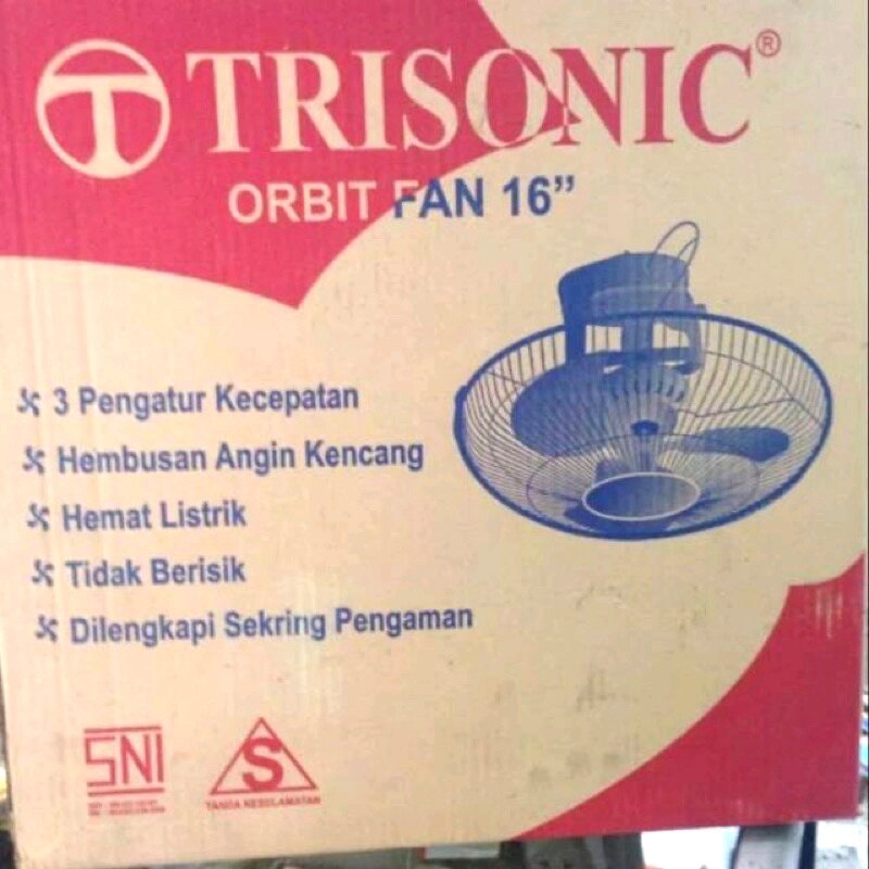 AUTOFAN AUTO FAN ORBIT KIPAS PLAFON TRISONIC 16in 16inch | Lazada Indonesia