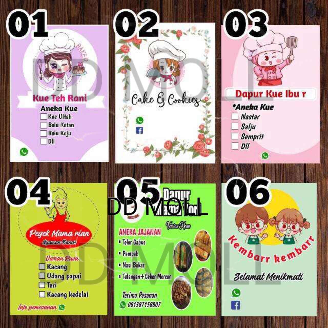 Sticker lebel stiker label jualan produk olshop merk sendiri nama ...